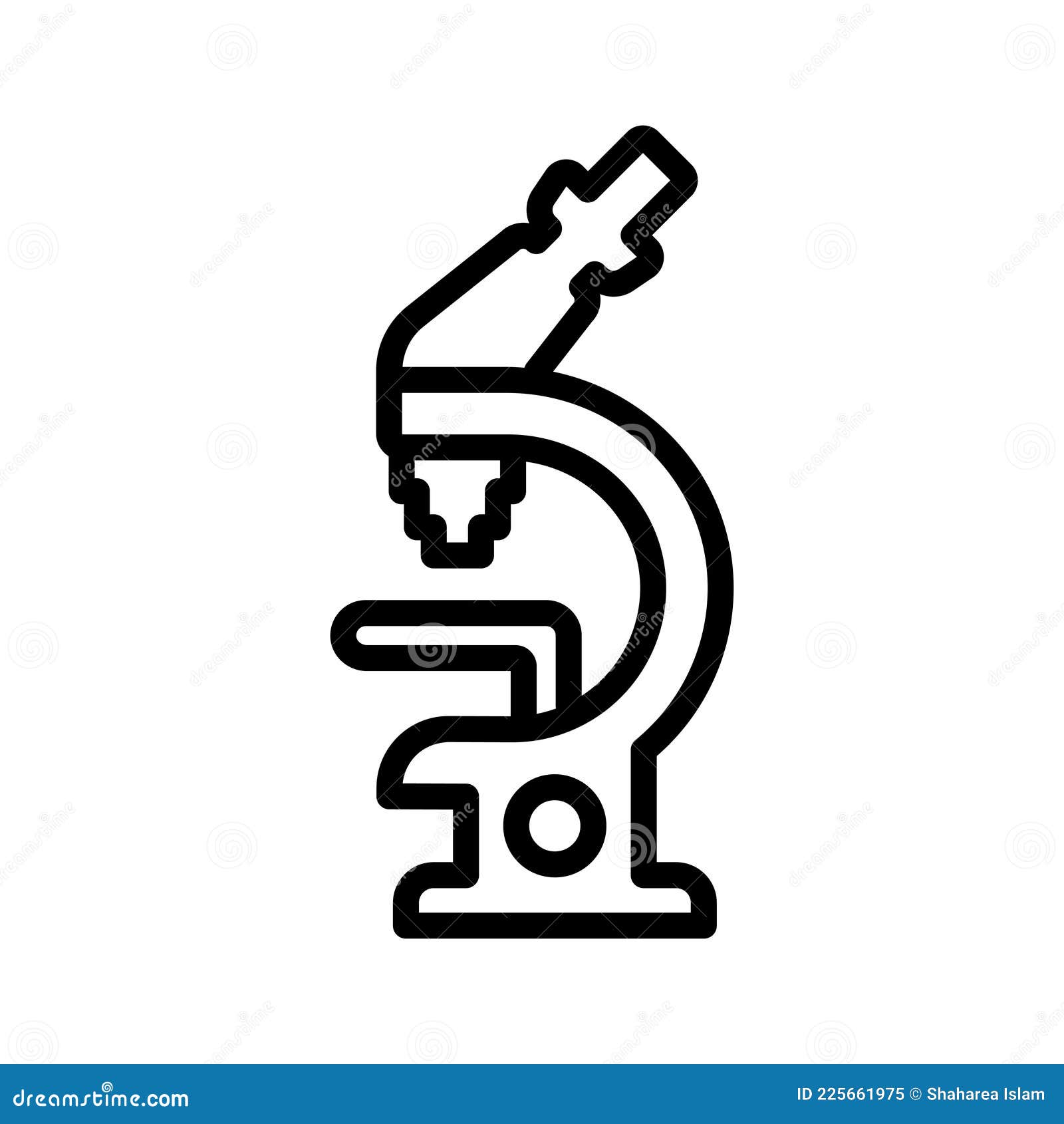 Microscope, lab icon stock vector. Illustration of laboratory - 225661975