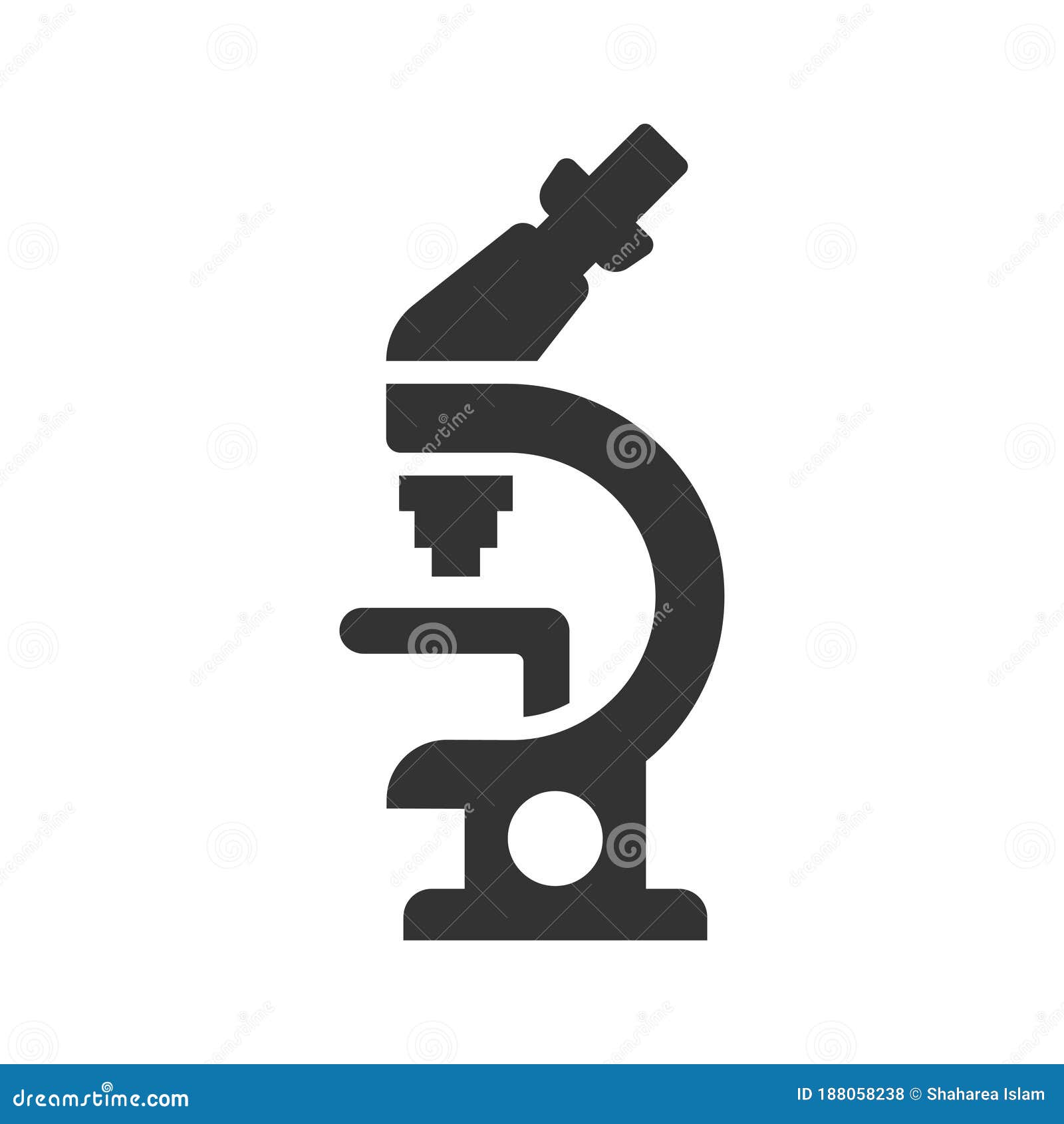 Microscope, lab icon stock vector. Illustration of microscope - 188058238