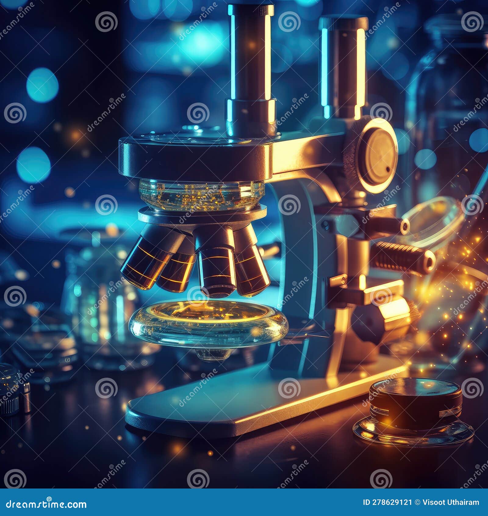 Microscope with Lab, Science Laboratory Research and Development ...