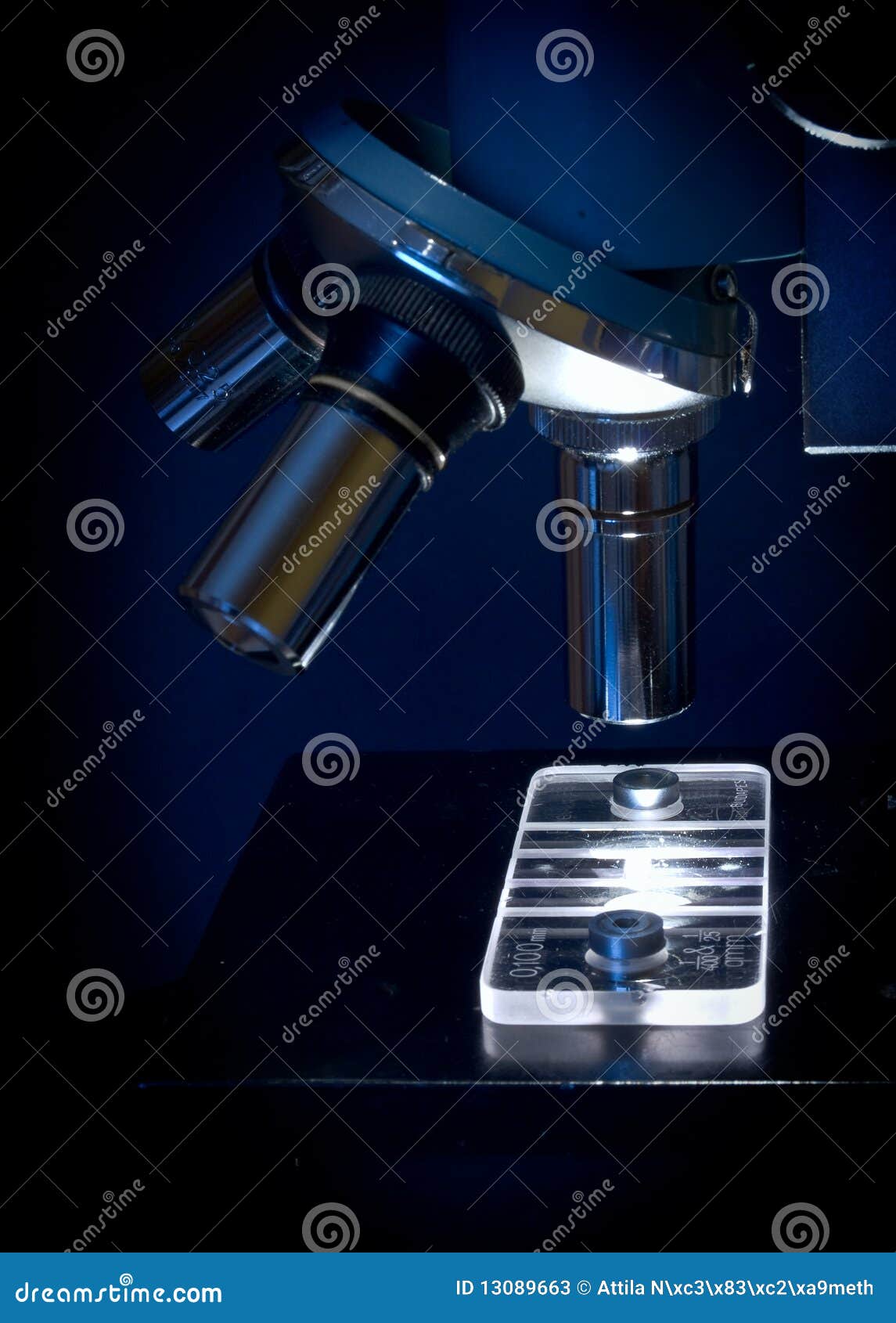 Microscope in the Laboratory Stock Image - Image of lens, exploration ...