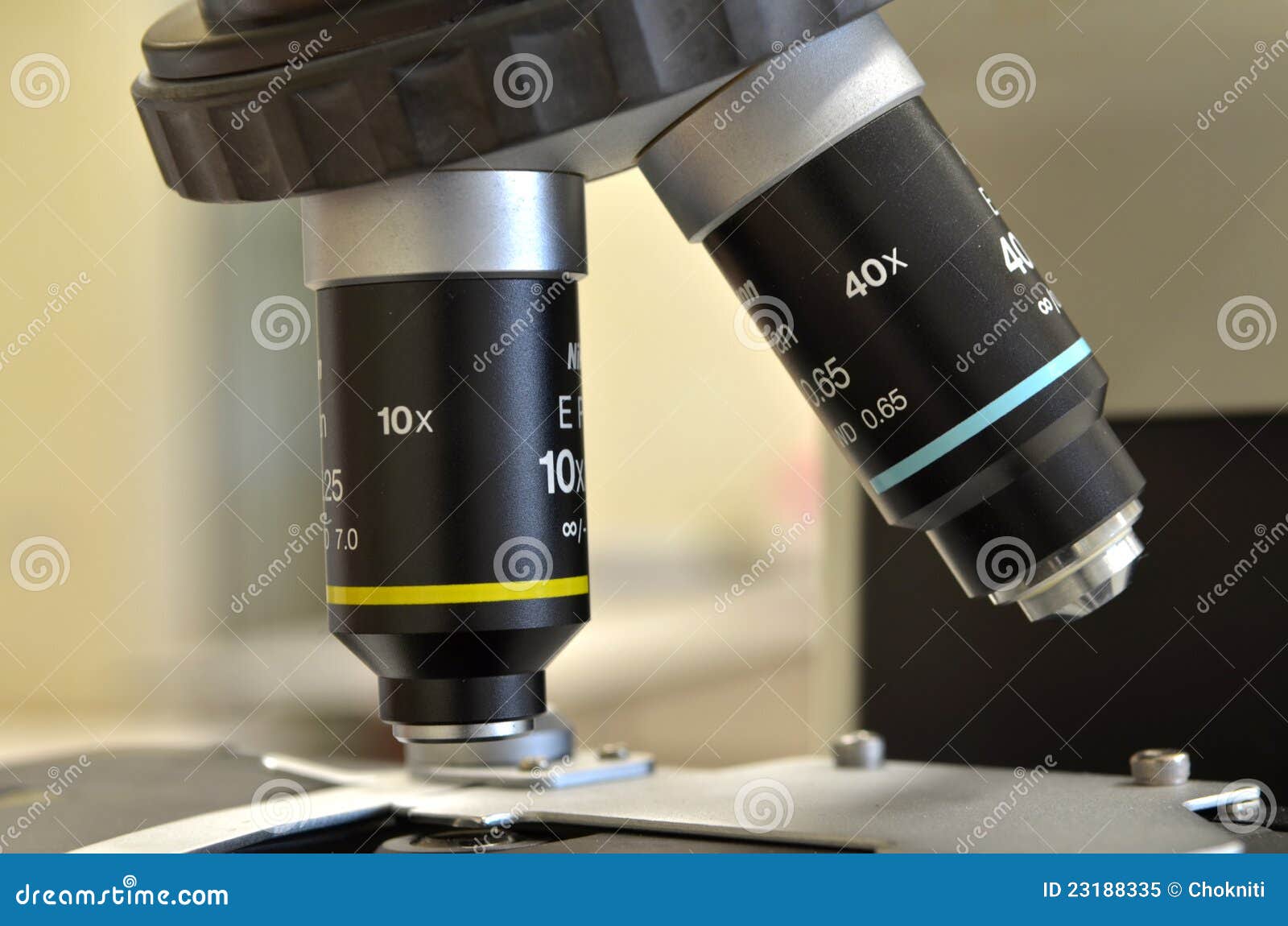 Microscope in a Laboratory stock image. Image of medicine - 23188335