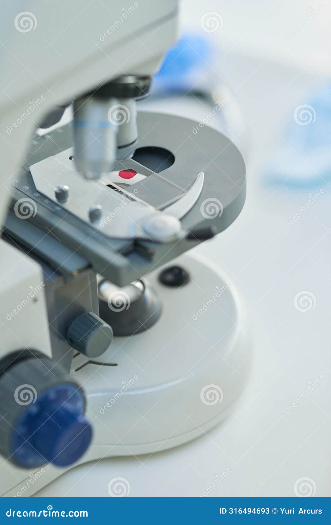 Microscope, Laboratory and Equipment for Research Testing, Blood for ...