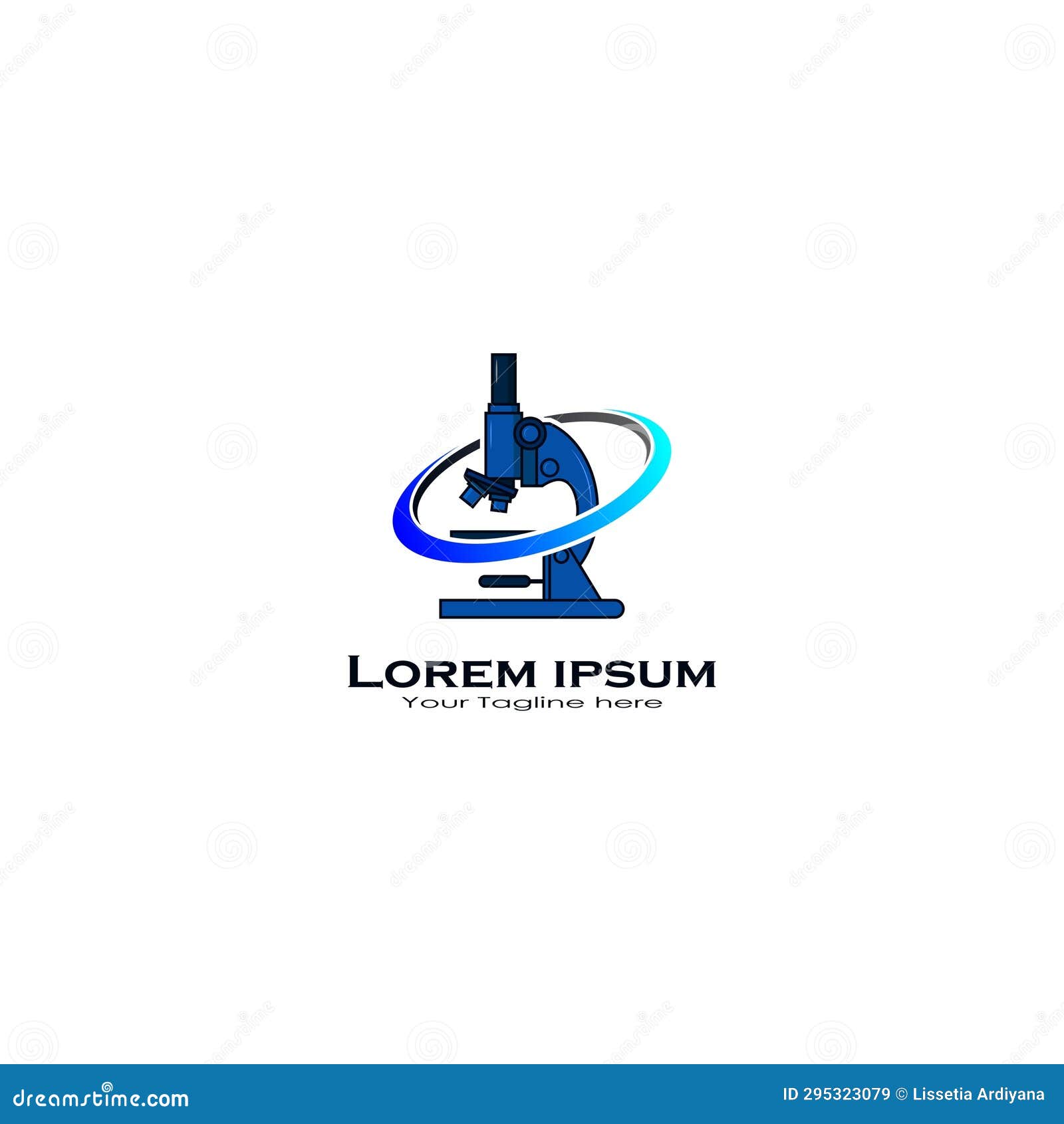 Microscope, Laboratory Logo Vector Graphics Stock Vector - Illustration ...