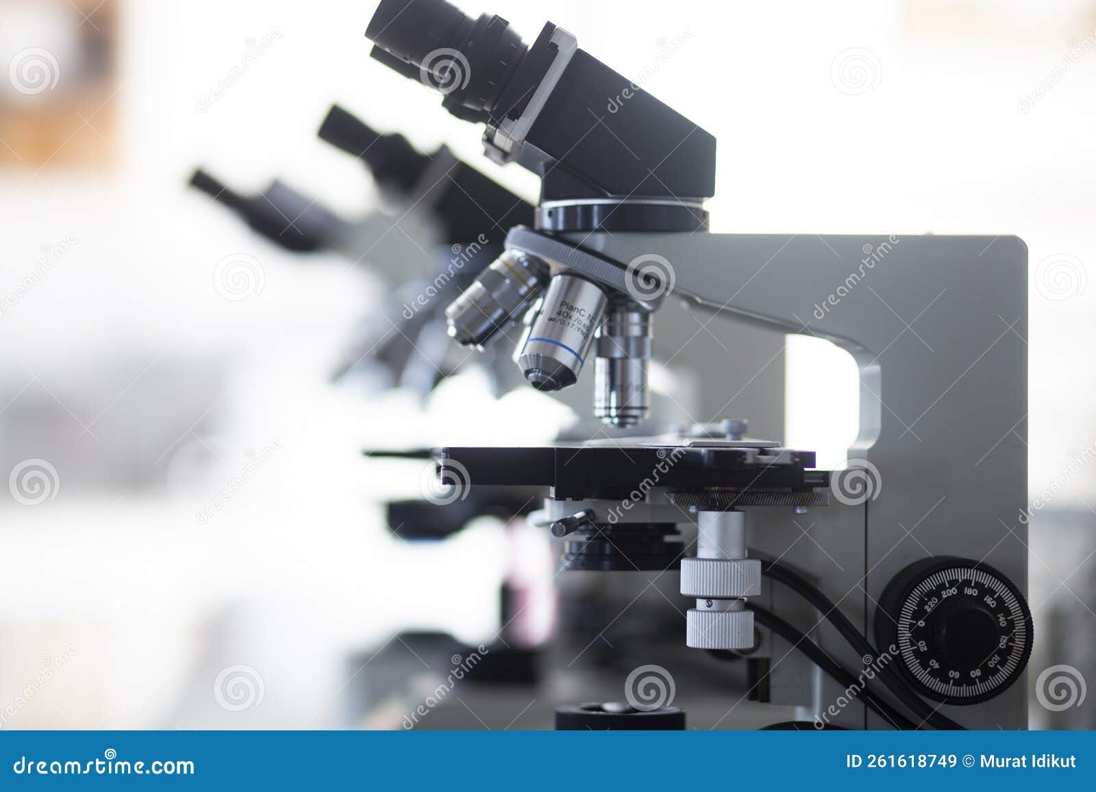 Microscope stock image. Image of instrument, icon, laboratory - 261618749