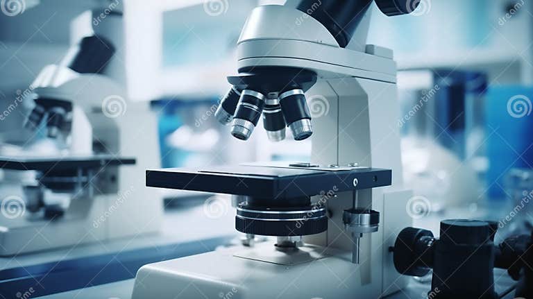 Microscope in Laboratory Science Stock Photo - Image of microbiology ...