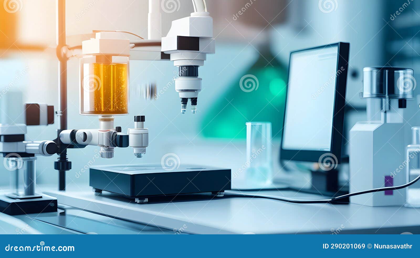 Rack Of Microscope Slides With Various Plant Specimens Royalty-Free ...