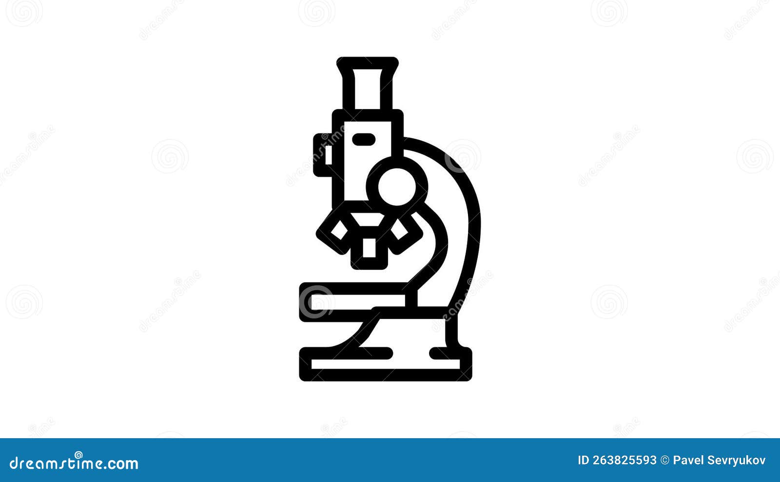 Microscope Laboratory Tool Line Icon Animation Stock Video - Video of ...