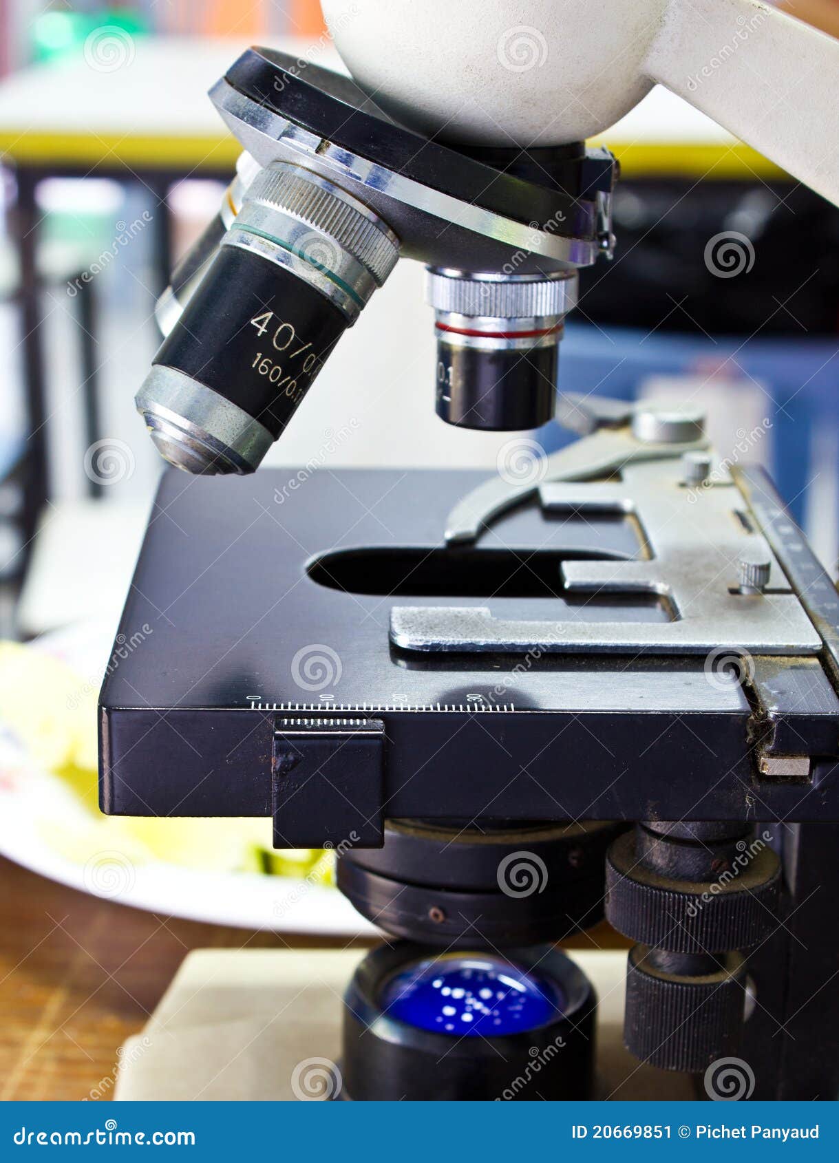Microscope lenses stock image. Image of asia, medicine - 20669851