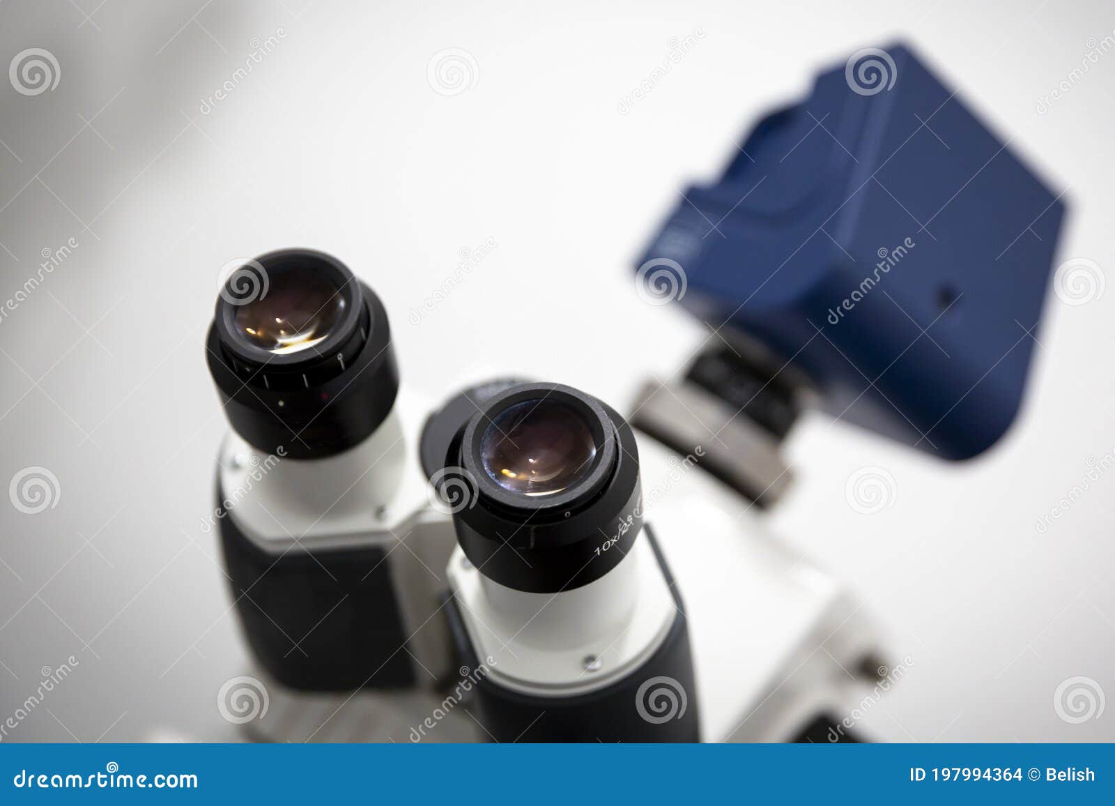 Microscope lenses stock photo. Image of lens, biological - 197994364