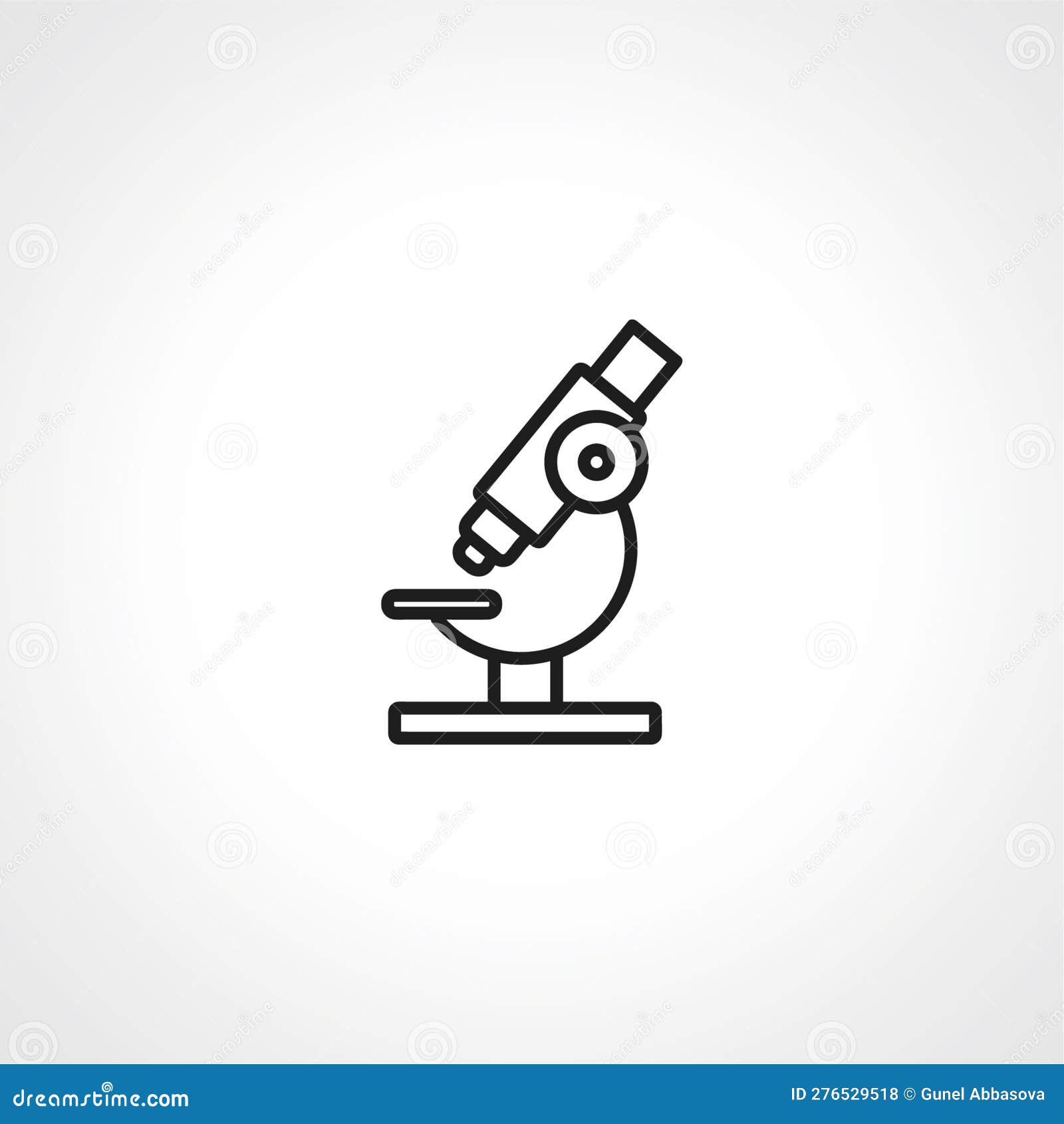 Microscope Line Icon. Microscope Icon Vector Illustration ...