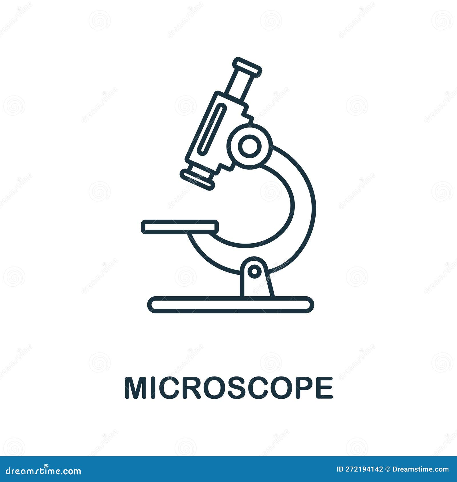 Microscope Line Icon. Simple Element from Healthcare Collection ...