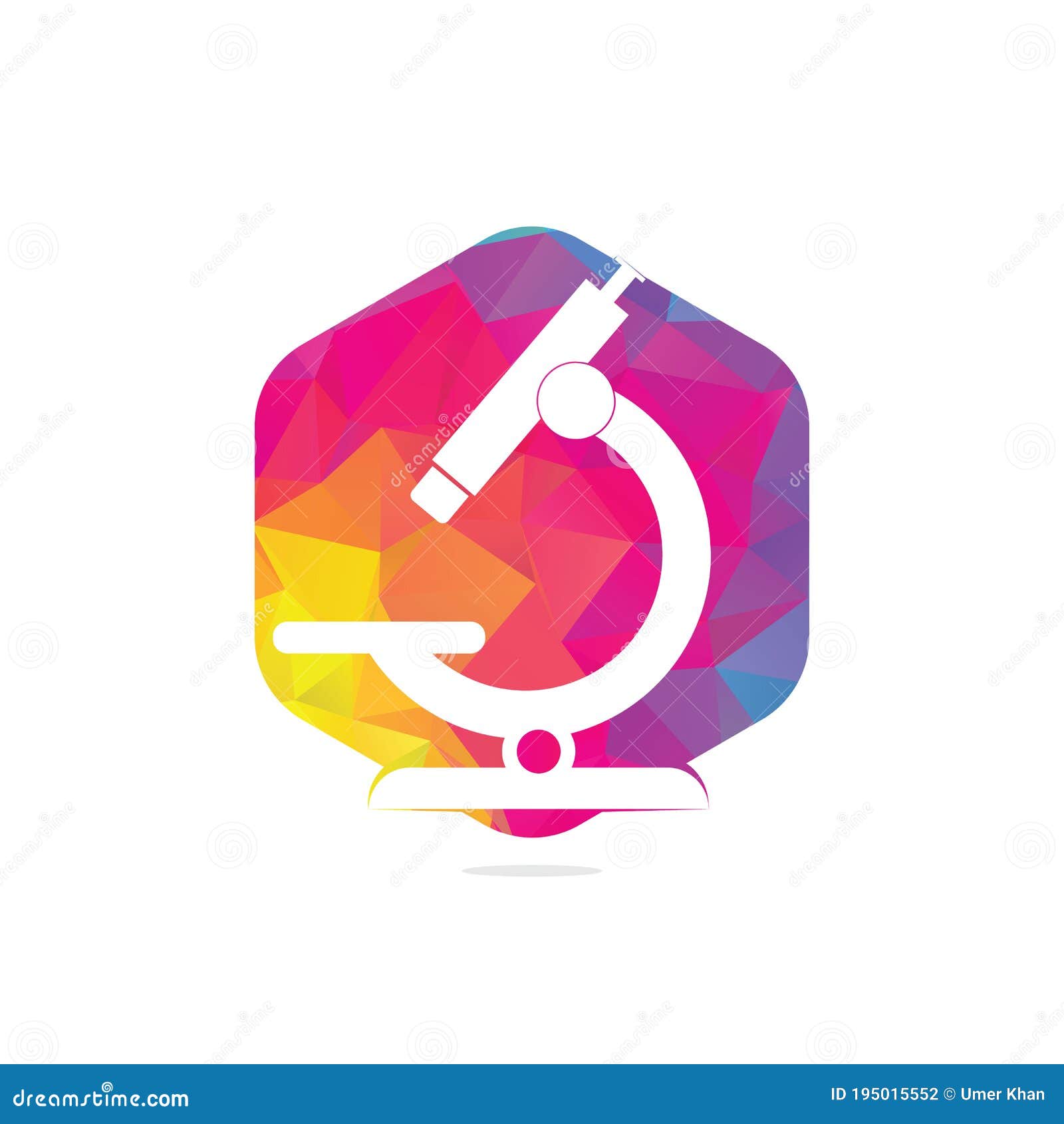 Microscope Logo Design Vector Illustration. Stock Vector - Illustration ...