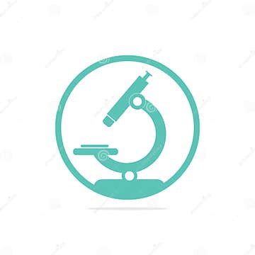 Microscope Logo Design Vector Illustration. Stock Vector - Illustration ...