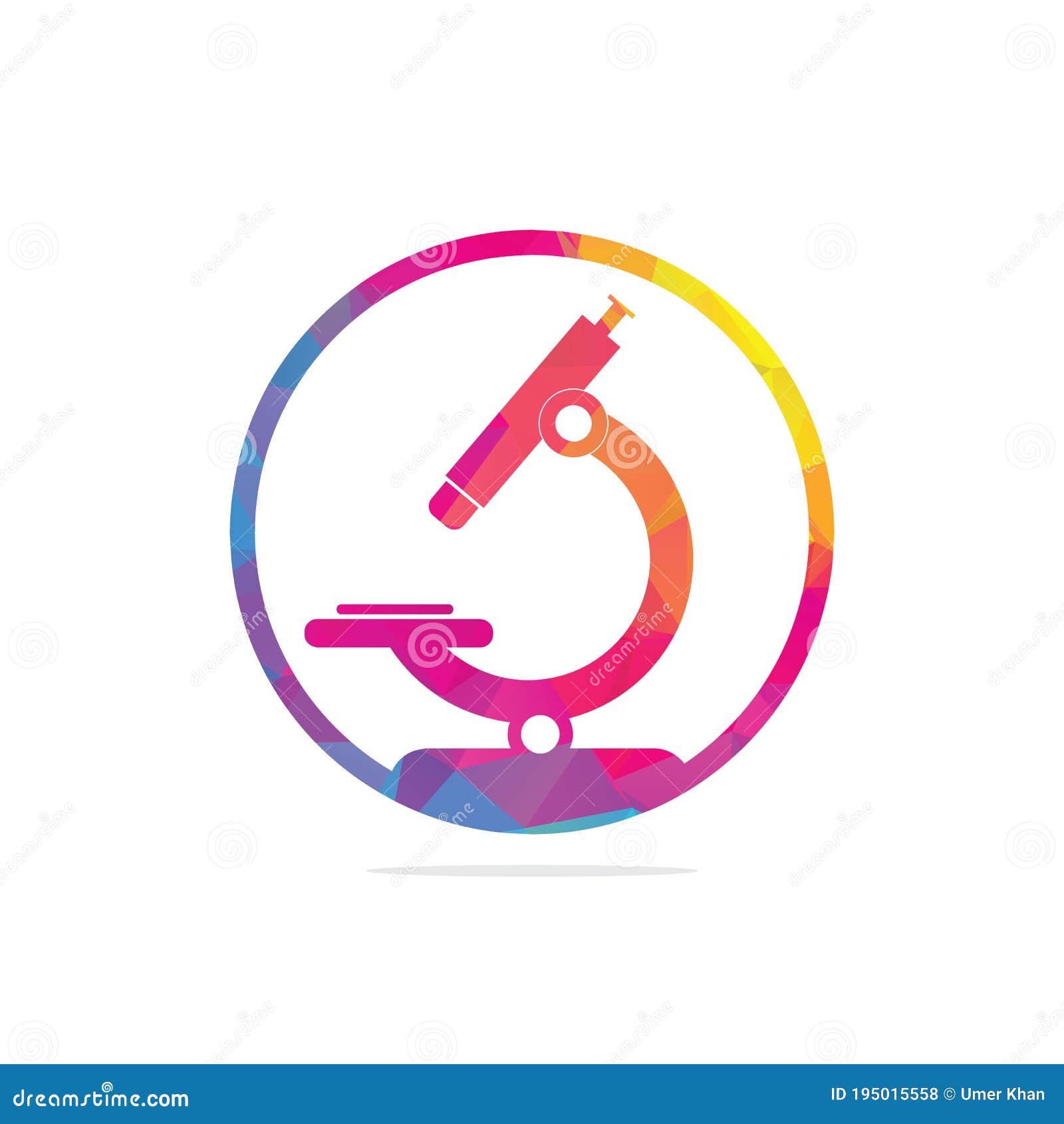 Microscope Logo Design Vector Illustration. Stock Vector - Illustration ...