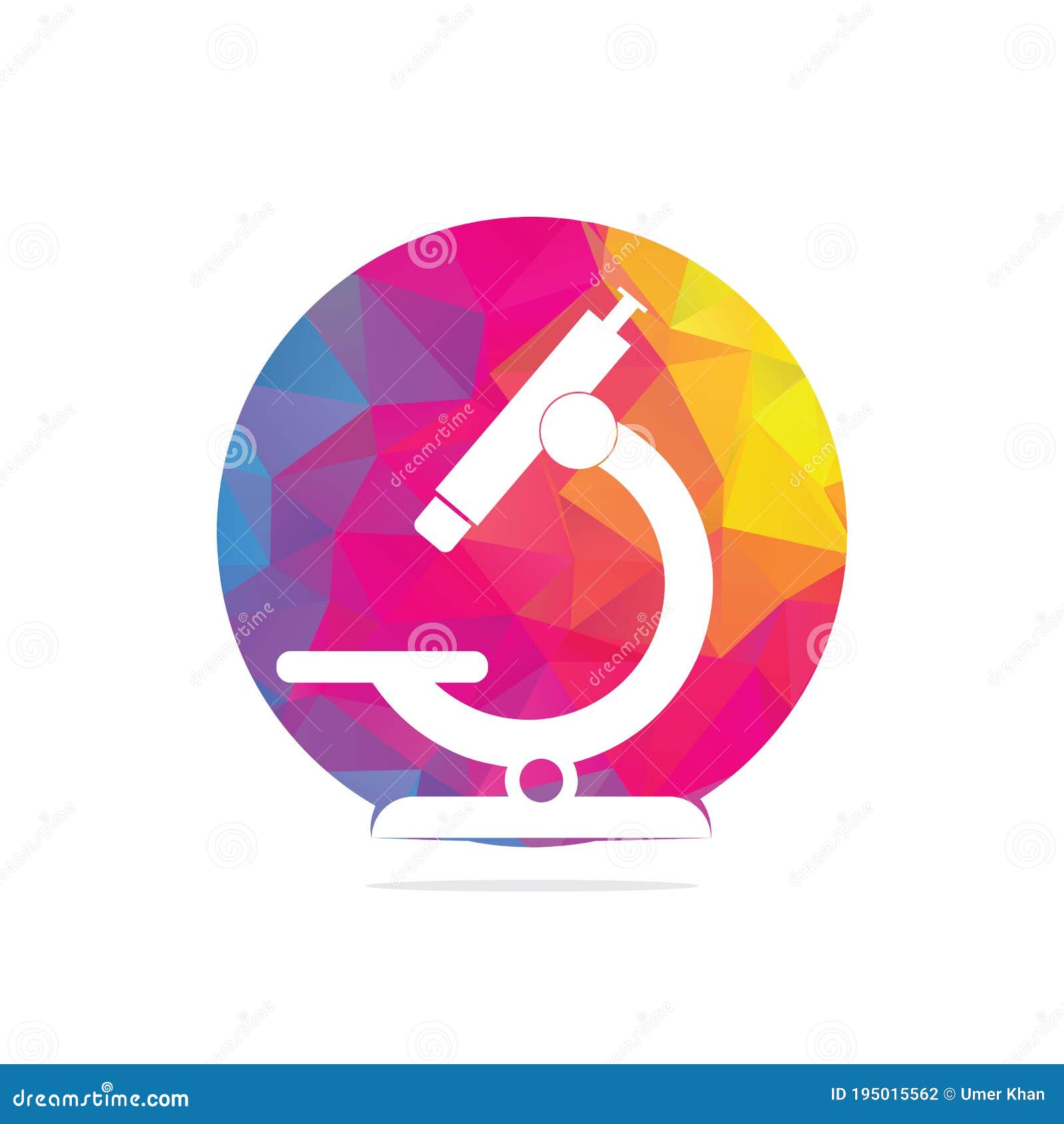 Microscope Logo Design Vector Illustration. Stock Vector - Illustration ...