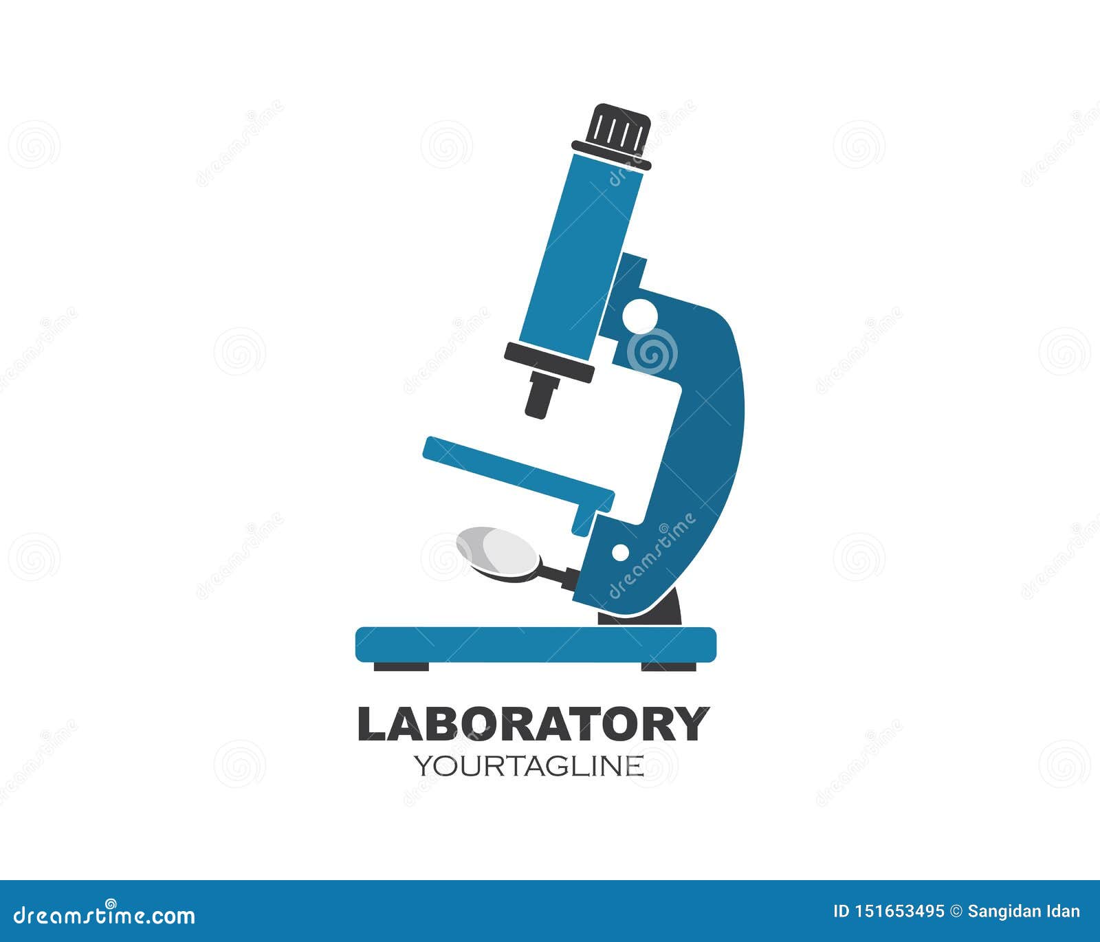 Microscope Logo Icon Vector Illustration Design Stock Vector ...