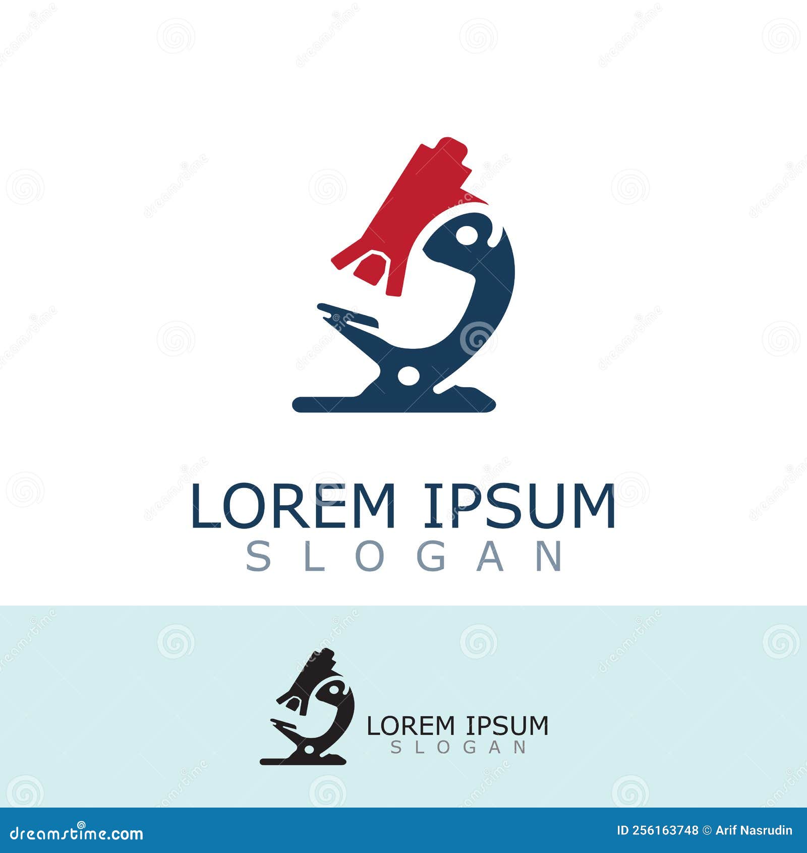 Microscope Logo Image Design. Simple Illustration of Biology Microscope ...