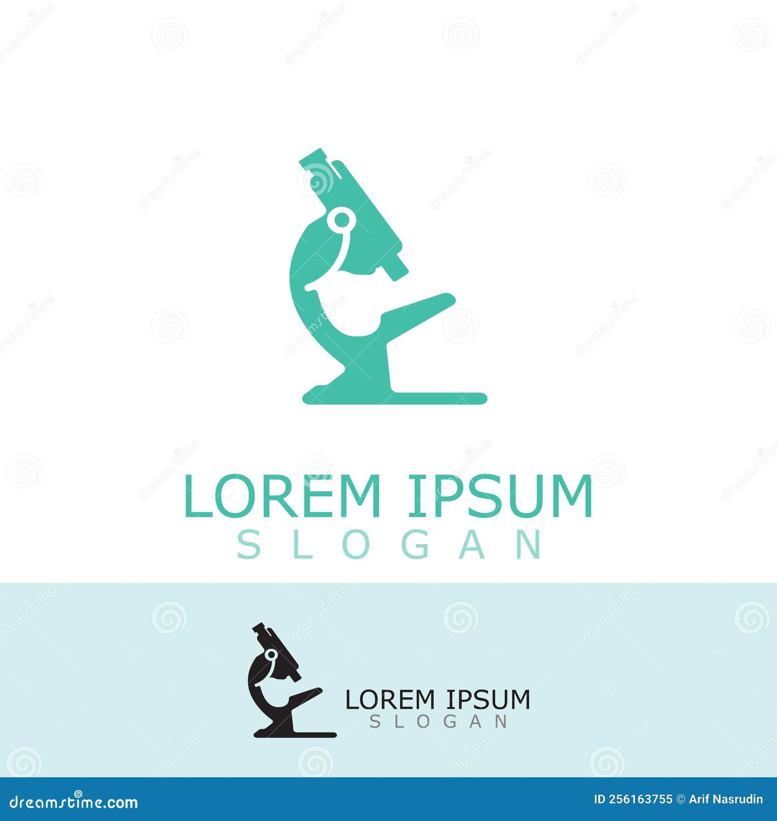 Microscope Logo Image Design. Simple Illustration of Biology Microscope ...