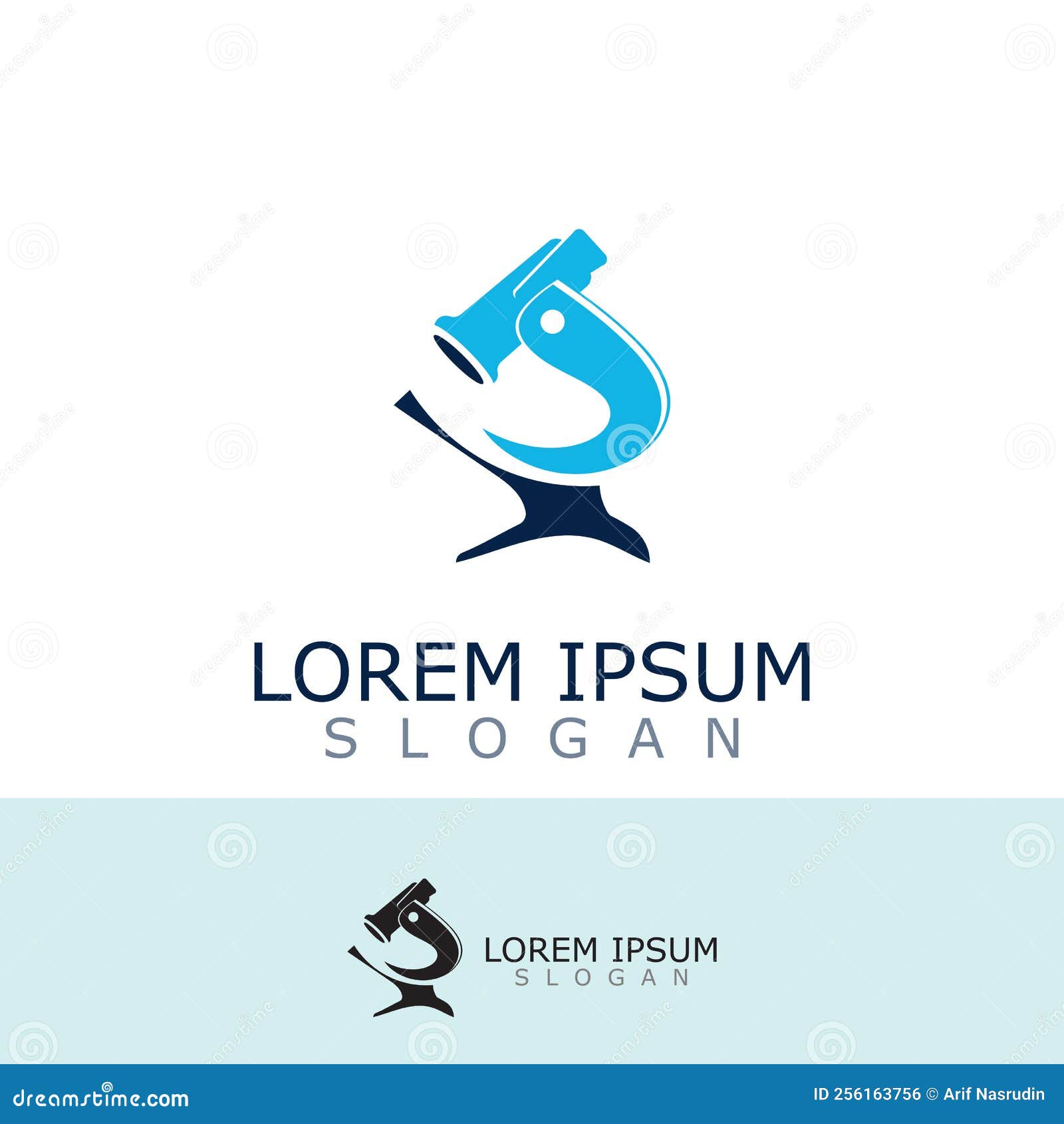 Microscope Logo Image Design. Simple Illustration of Biology Microscope ...