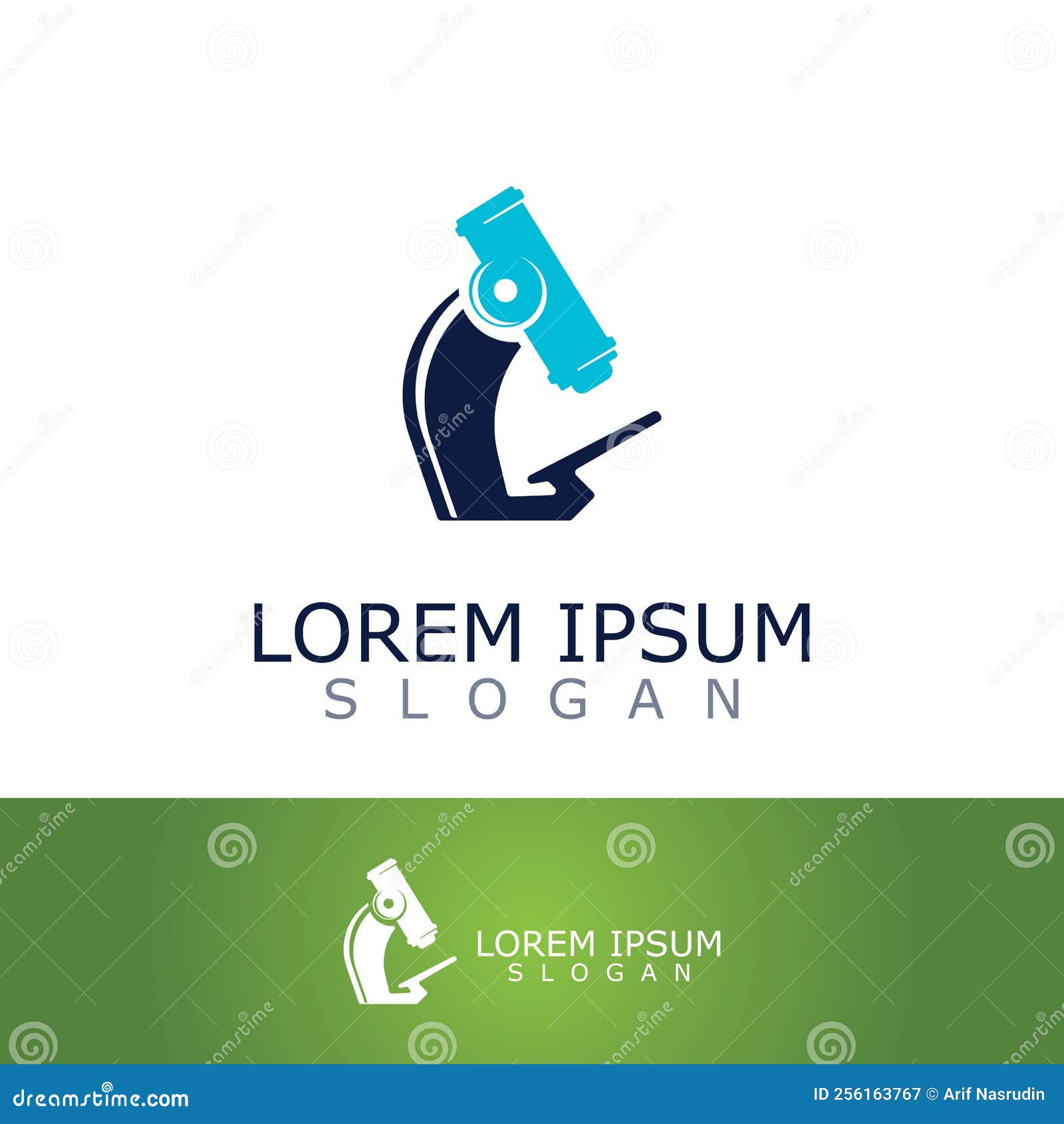 Microscope Logo Image Design. Simple Illustration of Biology Microscope ...