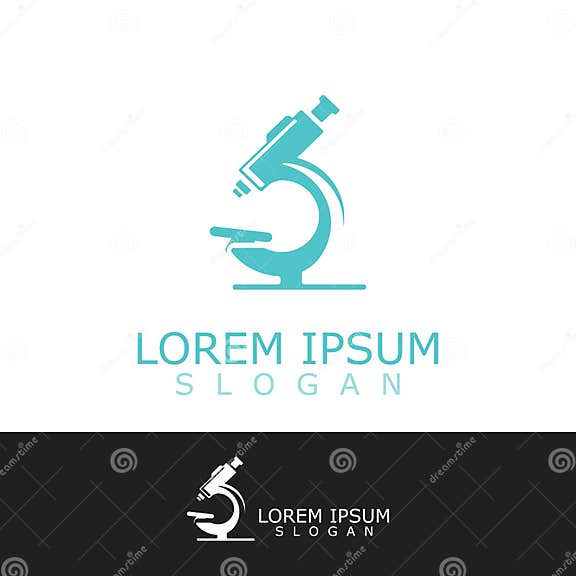 Microscope Logo Image Design. Simple Illustration of Biology Microscope ...
