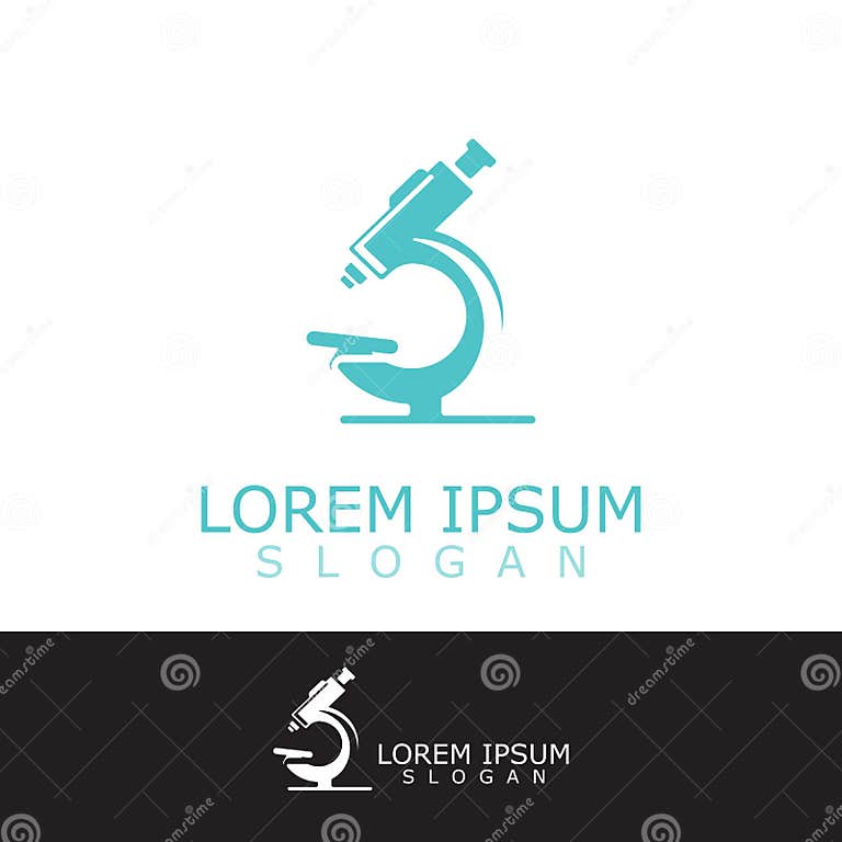 Microscope Logo Image Design. Simple Illustration of Biology Microscope ...