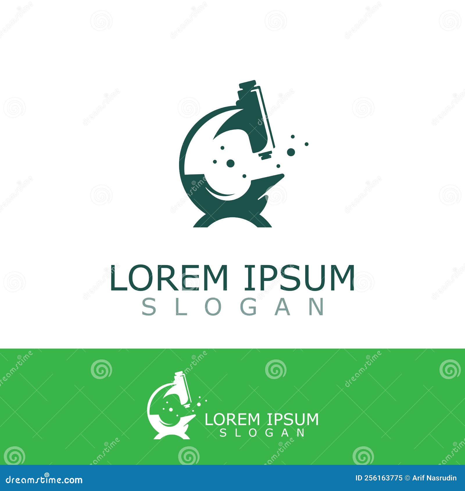 Microscope Logo Image Design. Simple Illustration of Biology Microscope ...
