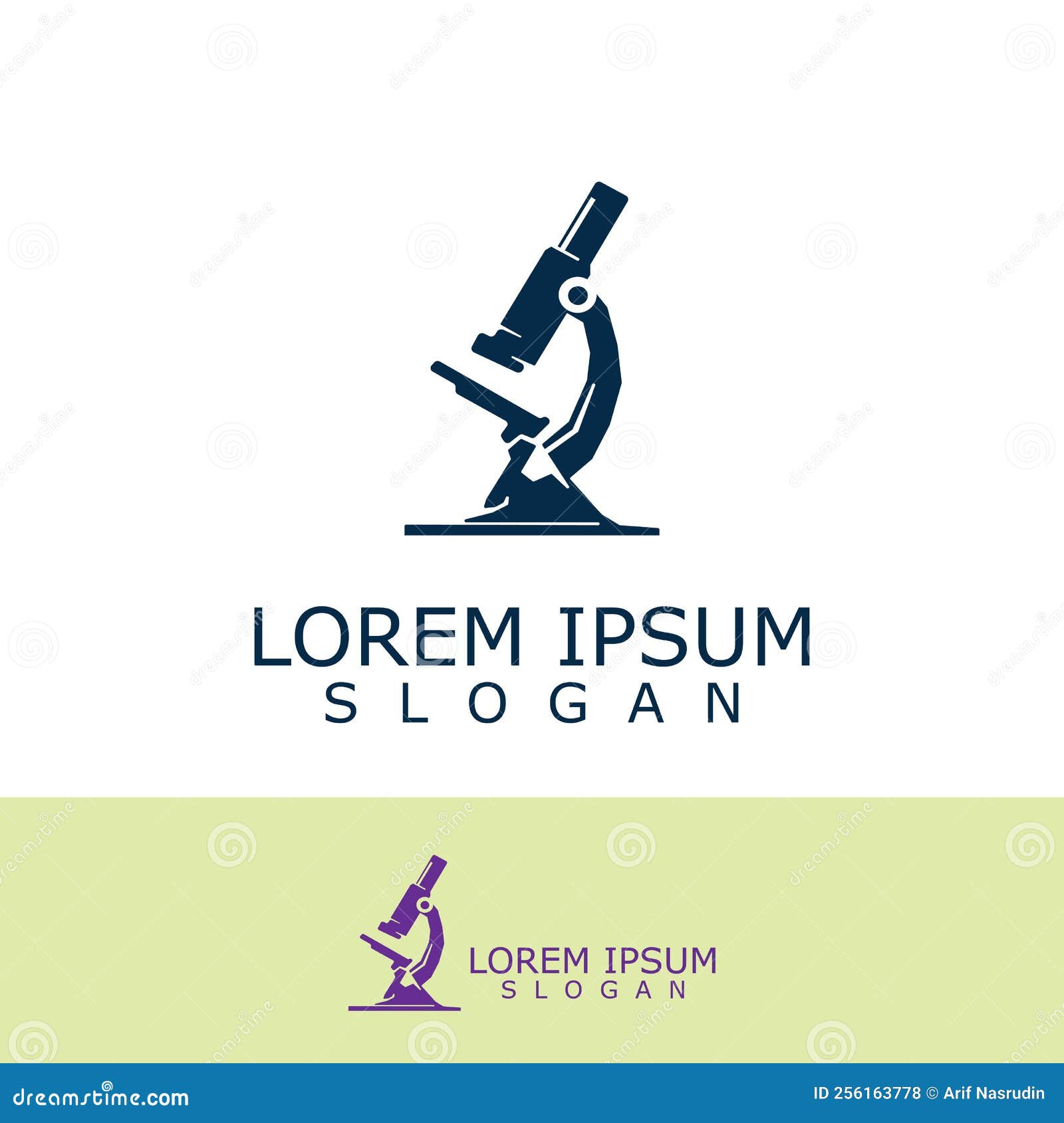 Microscope Logo Image Design. Simple Illustration of Biology Microscope ...