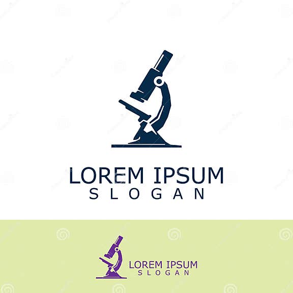 Microscope Logo Image Design. Simple Illustration of Biology Microscope ...