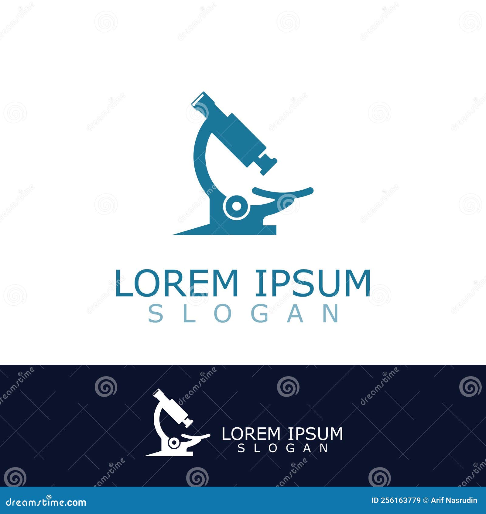 Microscope Logo Image Design. Simple Illustration of Biology Microscope ...