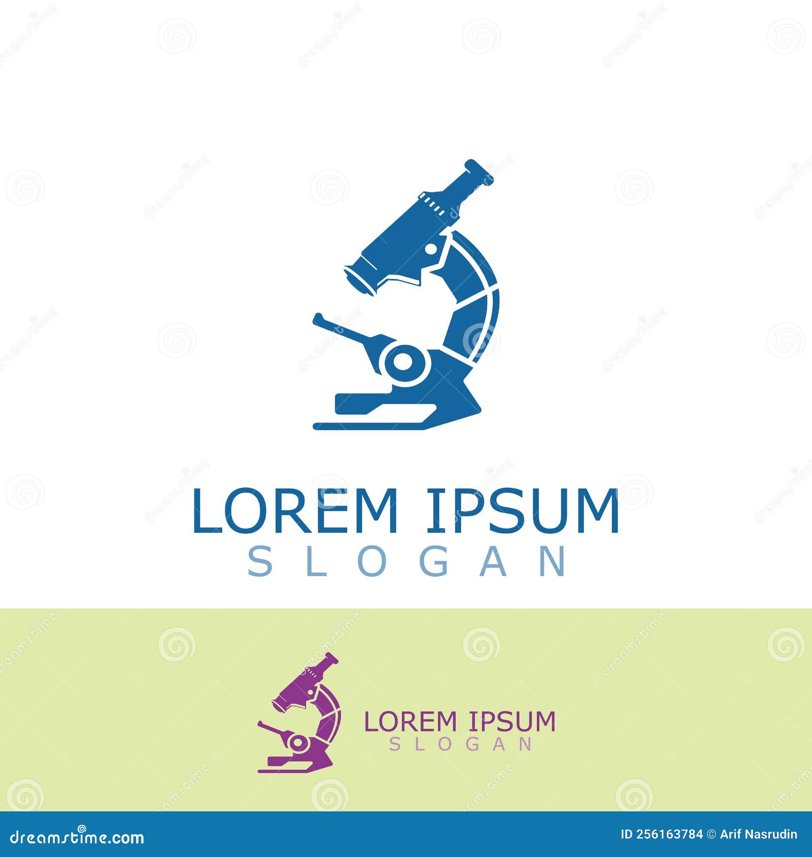Microscope Logo Image Design. Simple Illustration of Biology Microscope ...
