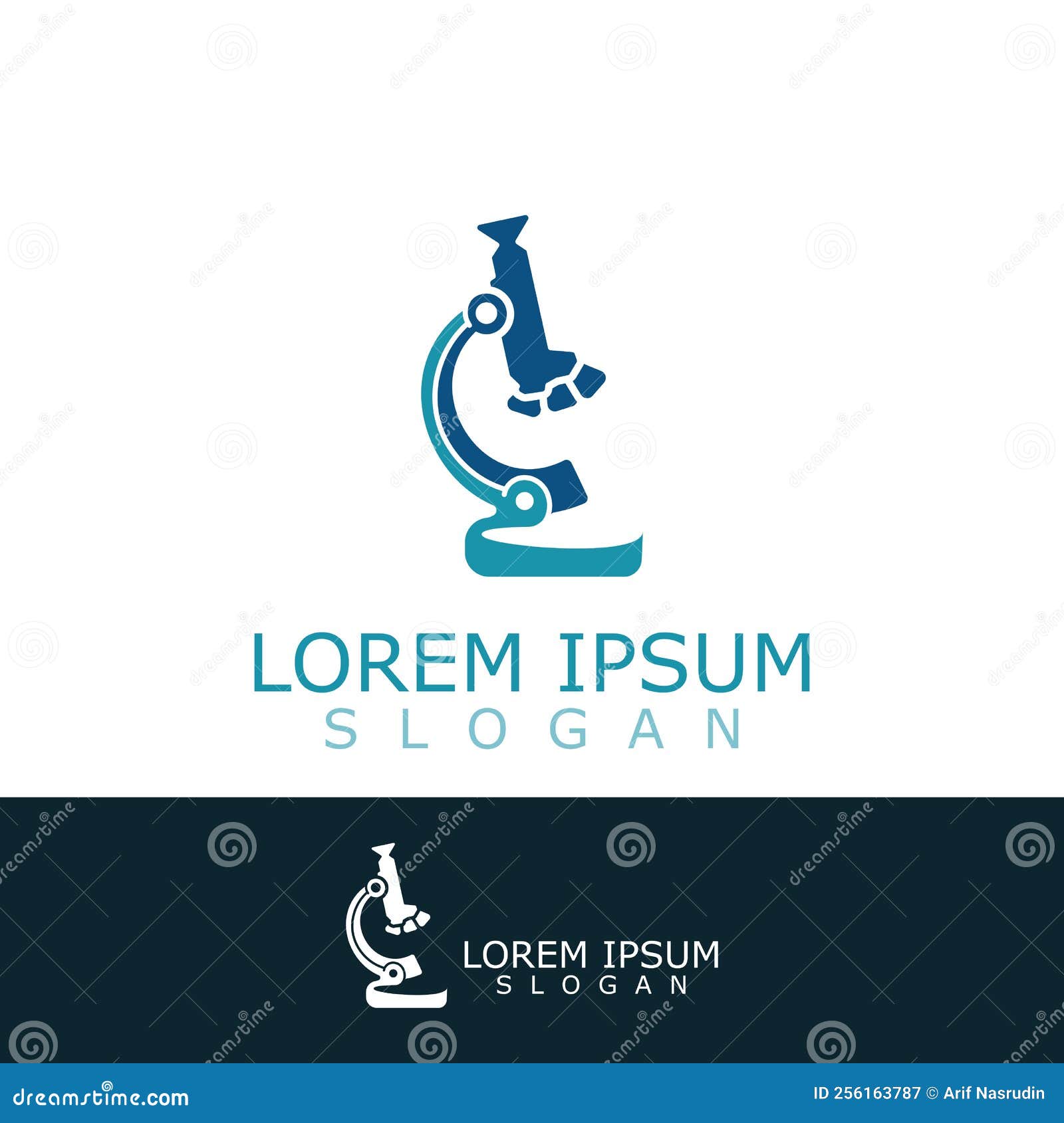 Microscope Logo Image Design. Simple Illustration of Biology Microscope ...