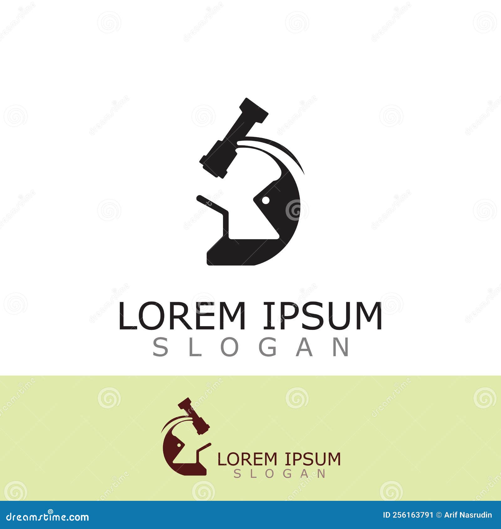Microscope Logo Image Design. Simple Illustration of Biology Microscope ...