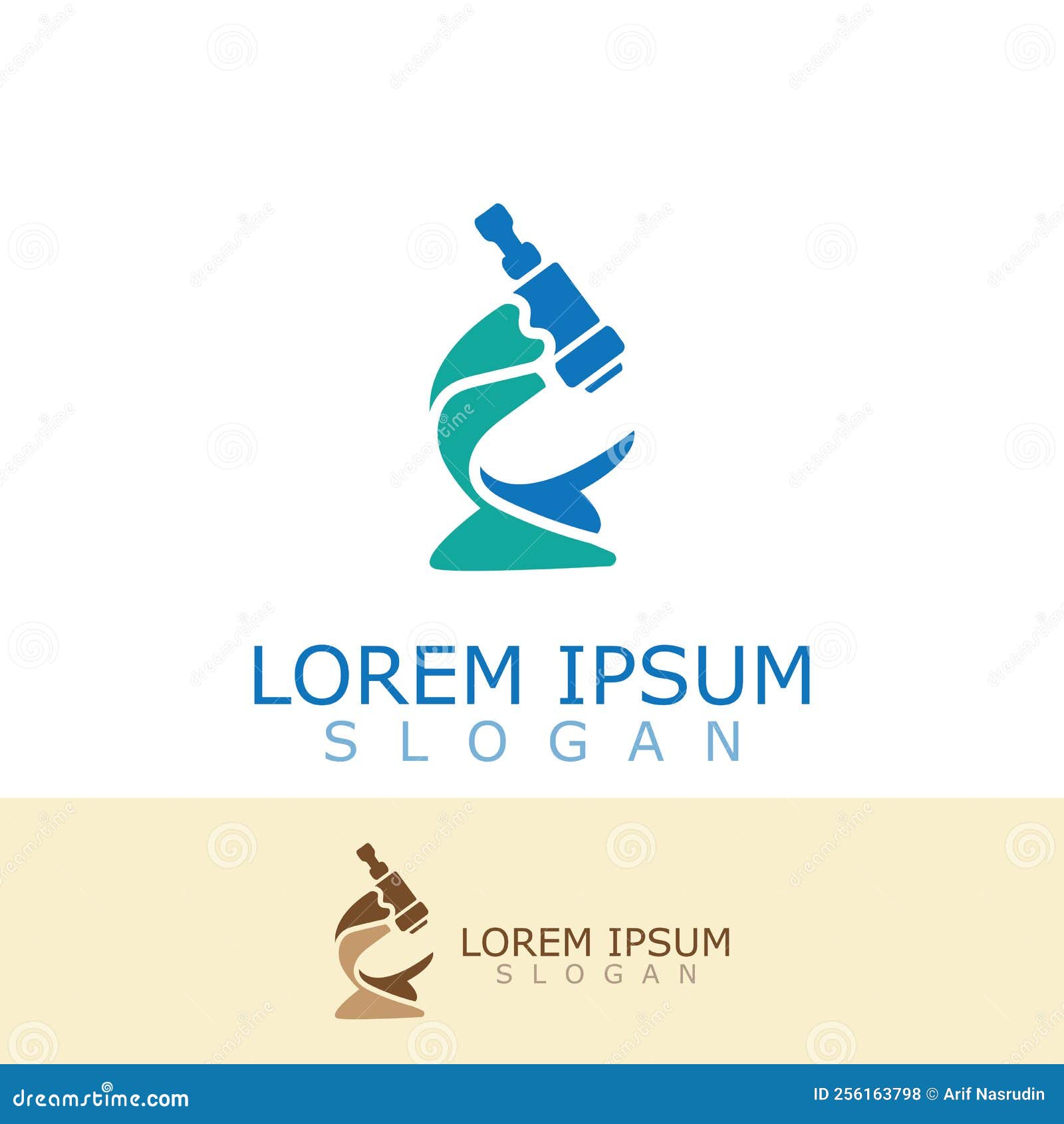 Microscope Logo Image Design. Simple Illustration of Biology Microscope ...