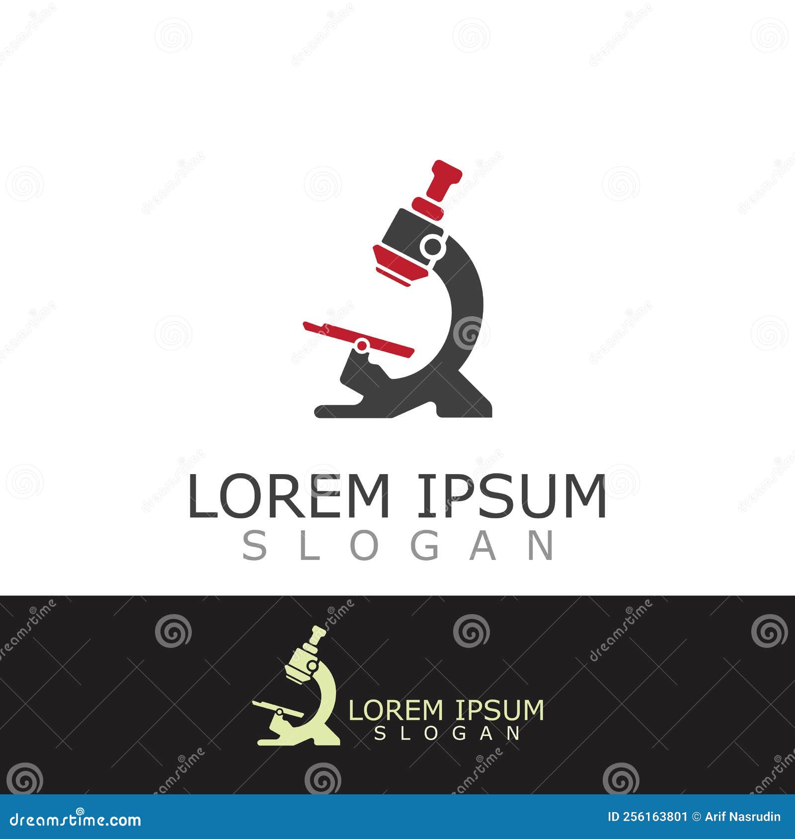 Microscope Logo Image Design. Simple Illustration of Biology Microscope ...