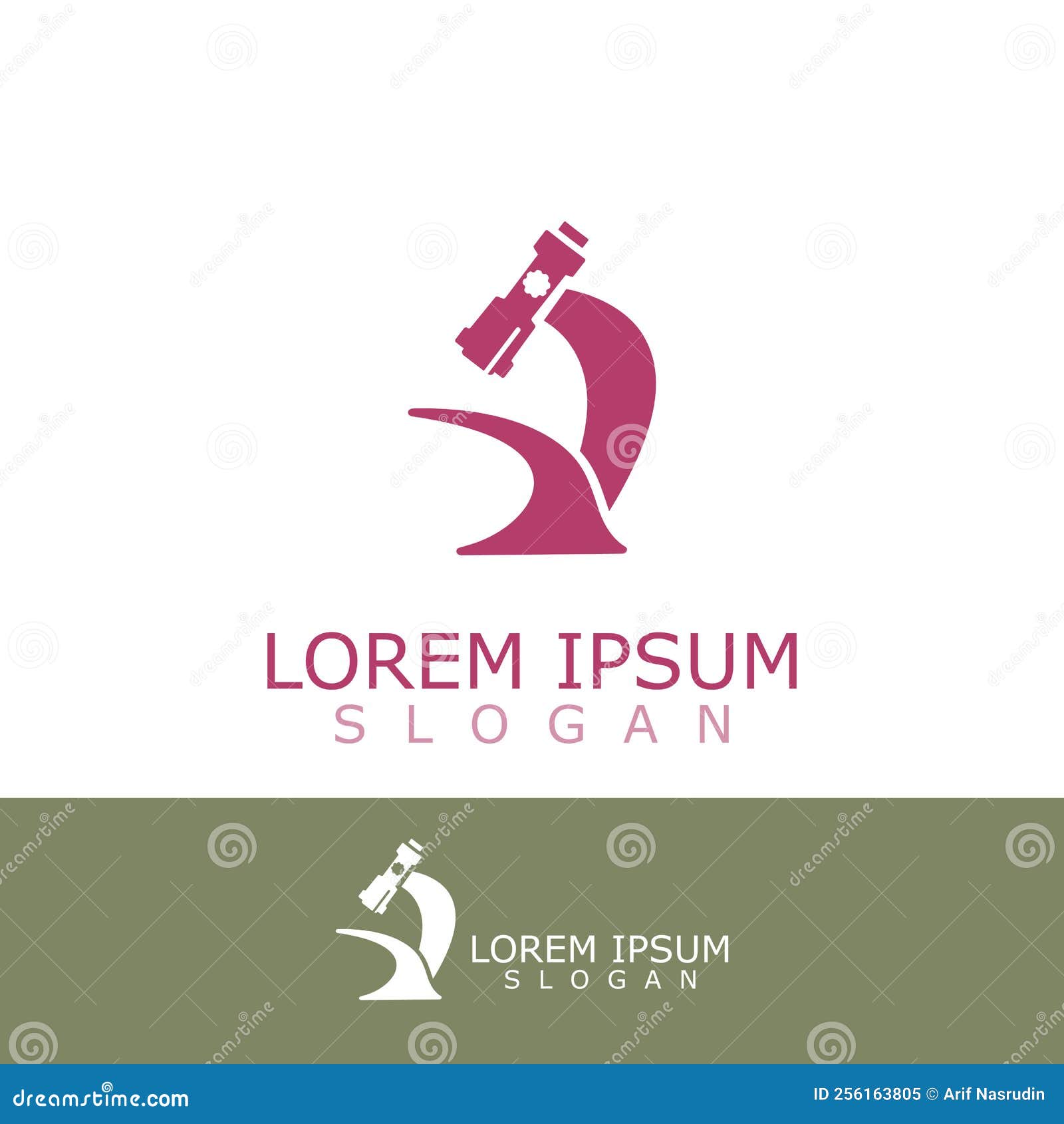 Microscope Logo Image Design. Simple Illustration of Biology Microscope ...