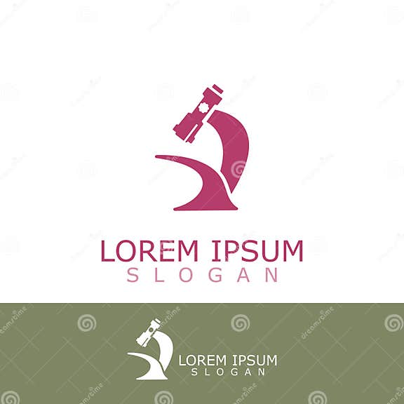 Microscope Logo Image Design. Simple Illustration of Biology Microscope ...