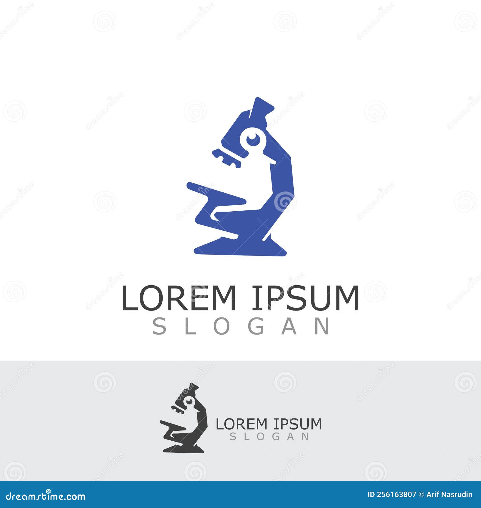 Microscope Logo Image Design. Simple Illustration of Biology Microscope ...