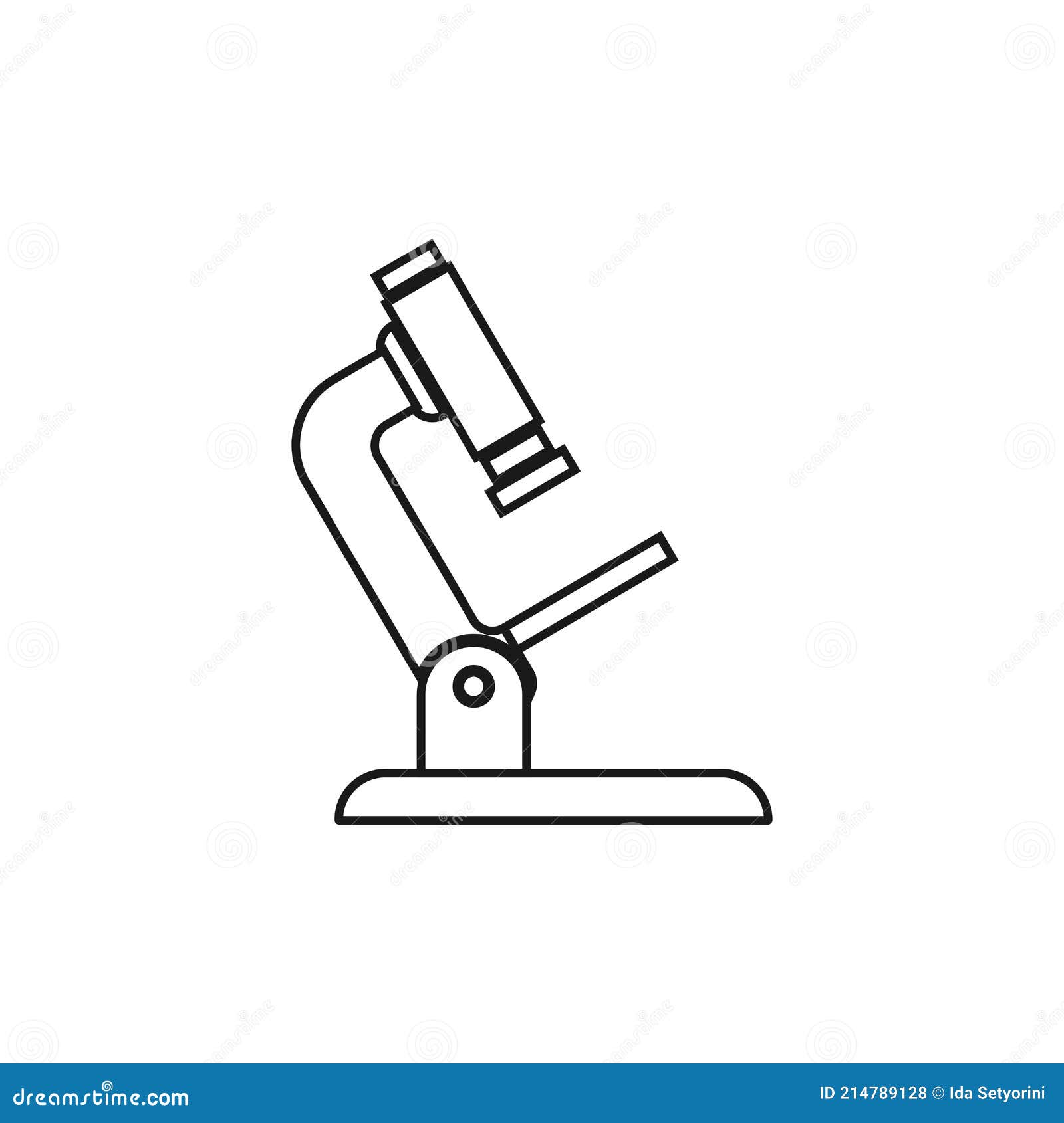 Microscope logo stock illustration. Illustration of icon - 214789128
