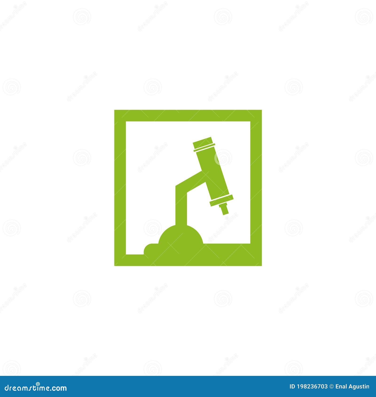 Microscope Logo Sign Symbol Design Template Stock Vector - Illustration ...