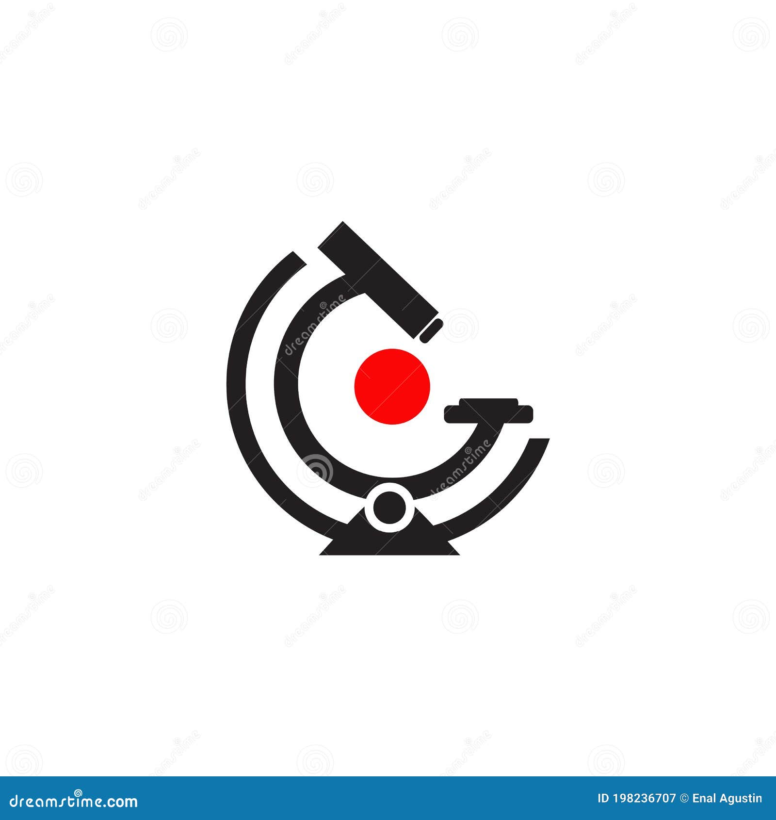 Microscope Logo Sign Symbol Design Template Stock Vector - Illustration ...