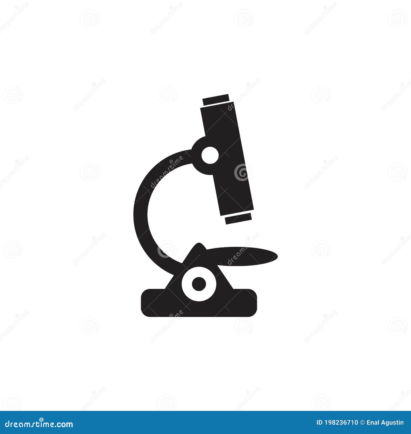 Microscope Logo Sign Symbol Design Template Ilustracja Wektor ...