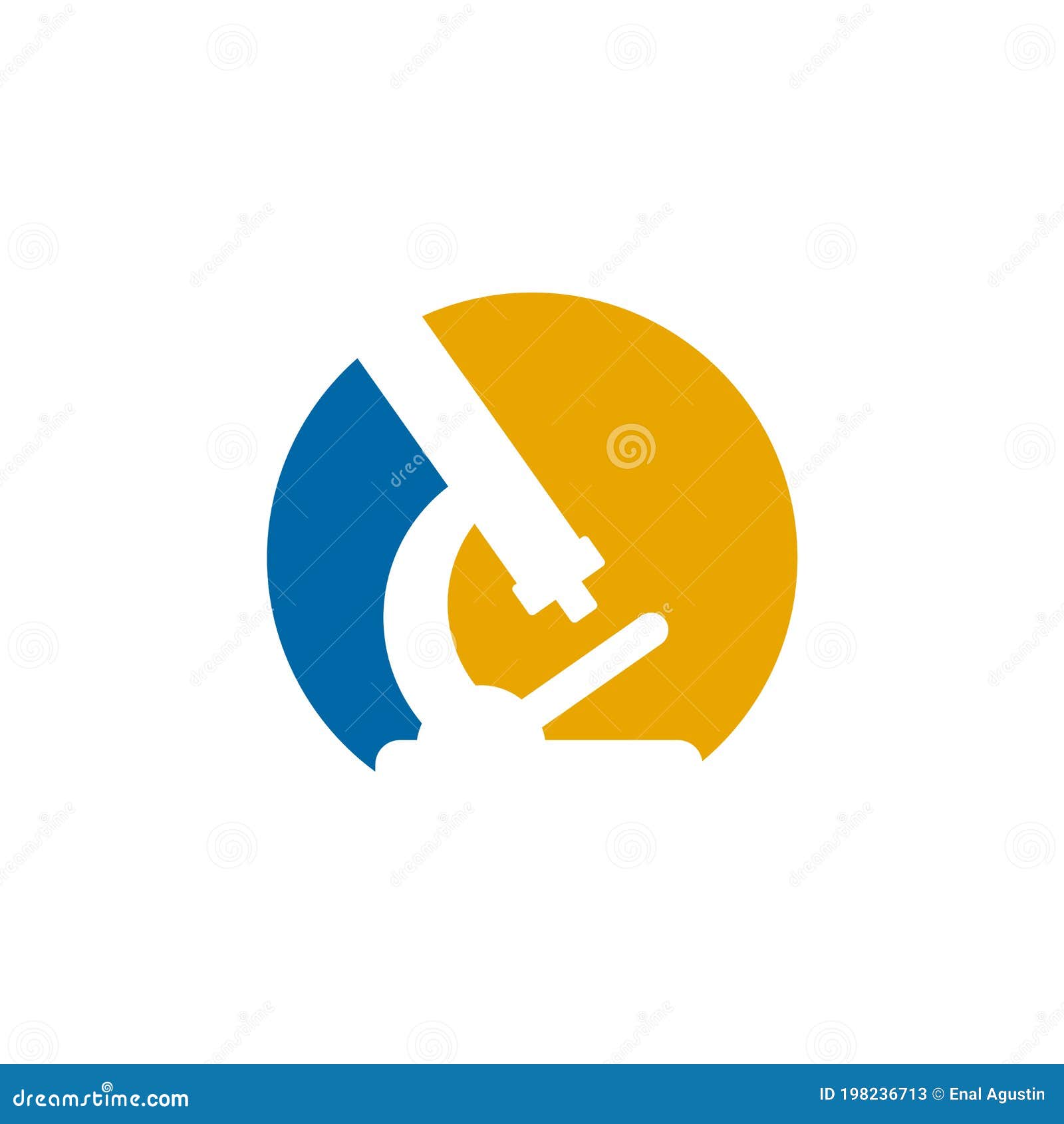 Microscope Logo Sign Symbol Design Template Stock Vector - Illustration ...