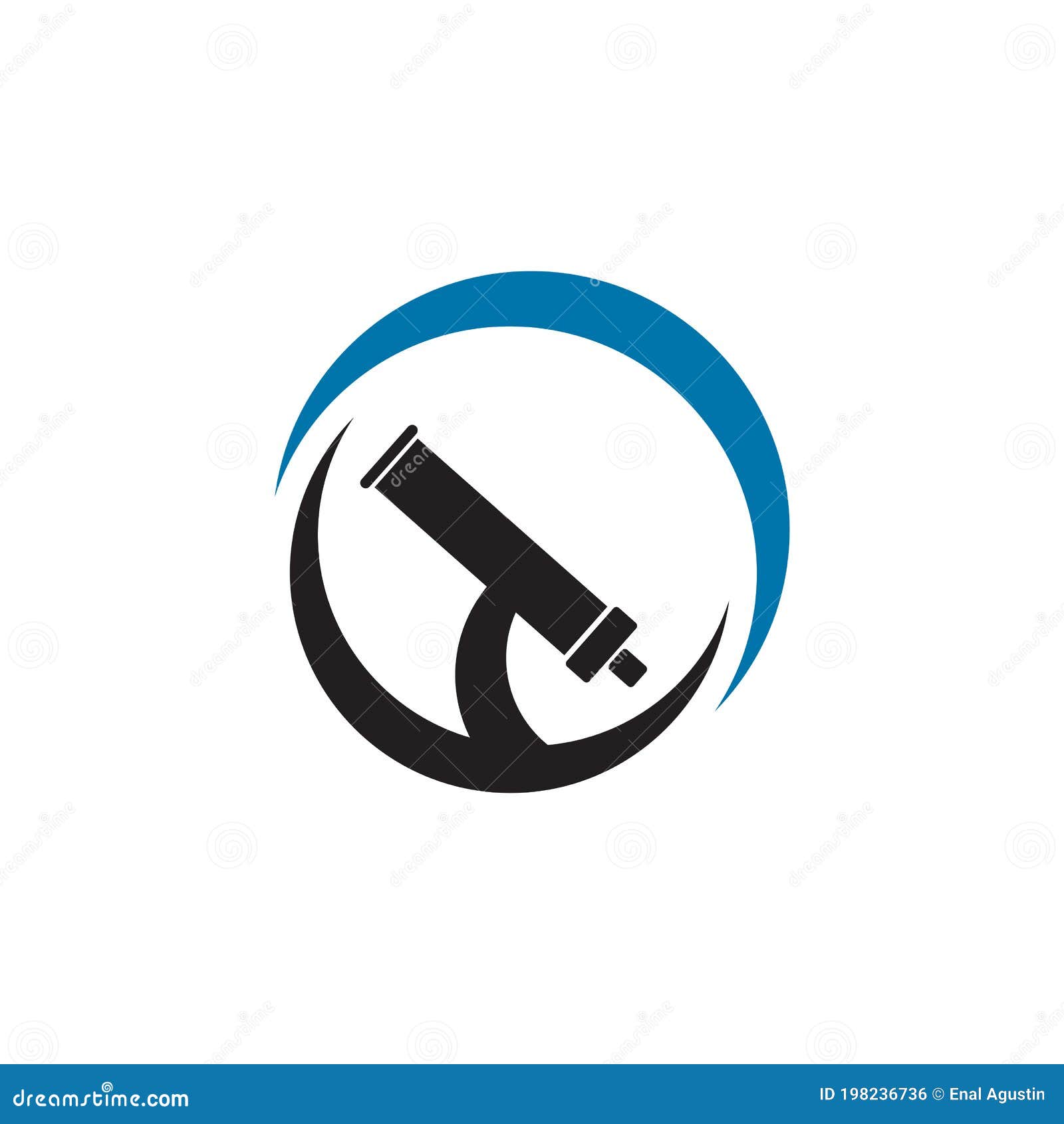 Microscope Logo Sign Symbol Design Template Stock Vector - Illustration ...