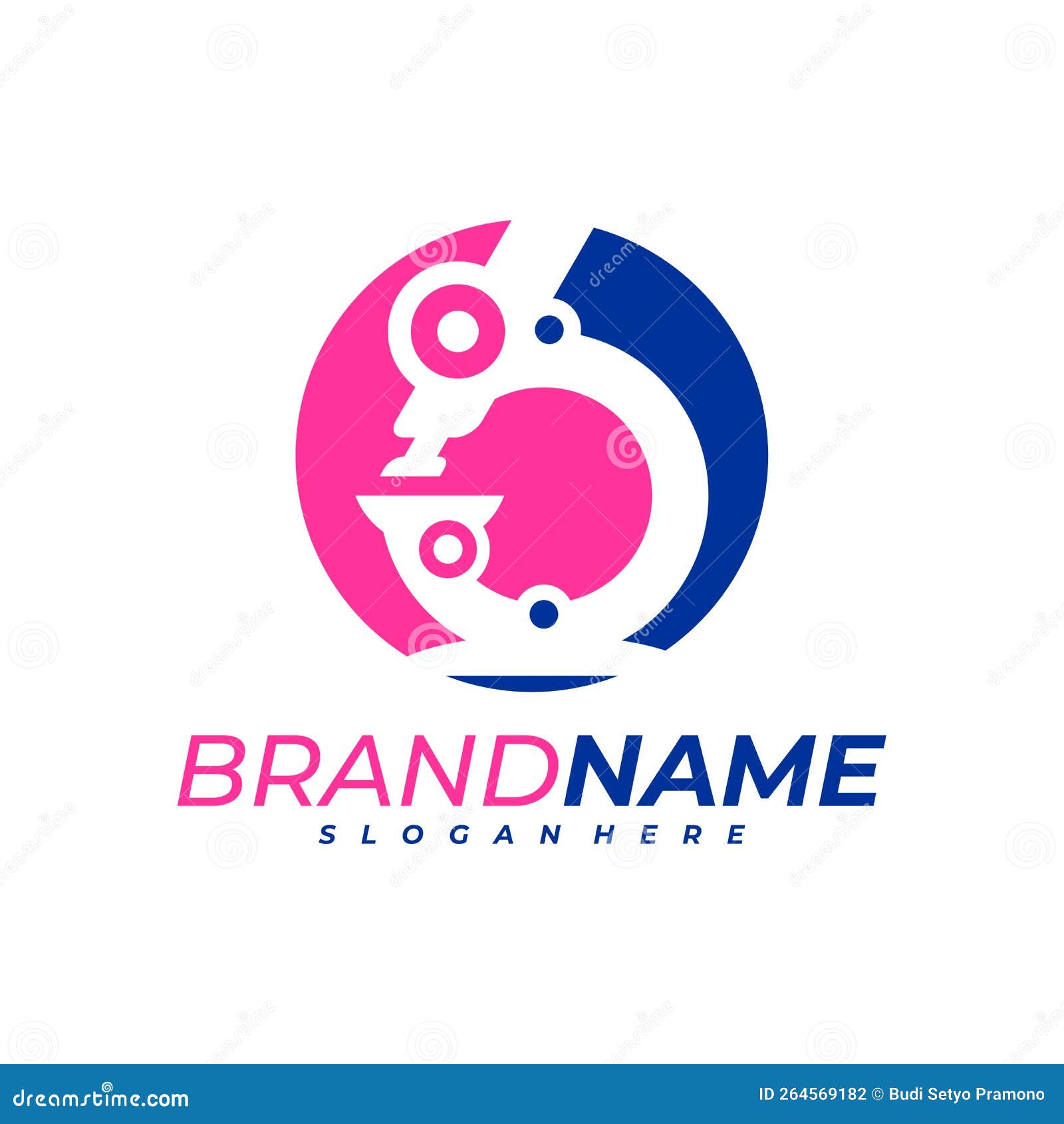 Microscope Logo Template, Science Logo Design Vector Stock Illustration ...