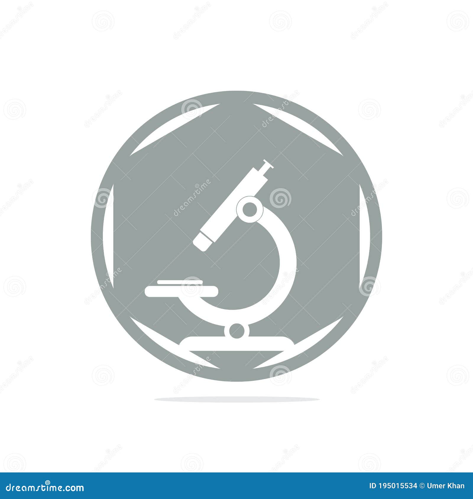 Microscope logo vector . stock vector. Illustration of couple - 195015534