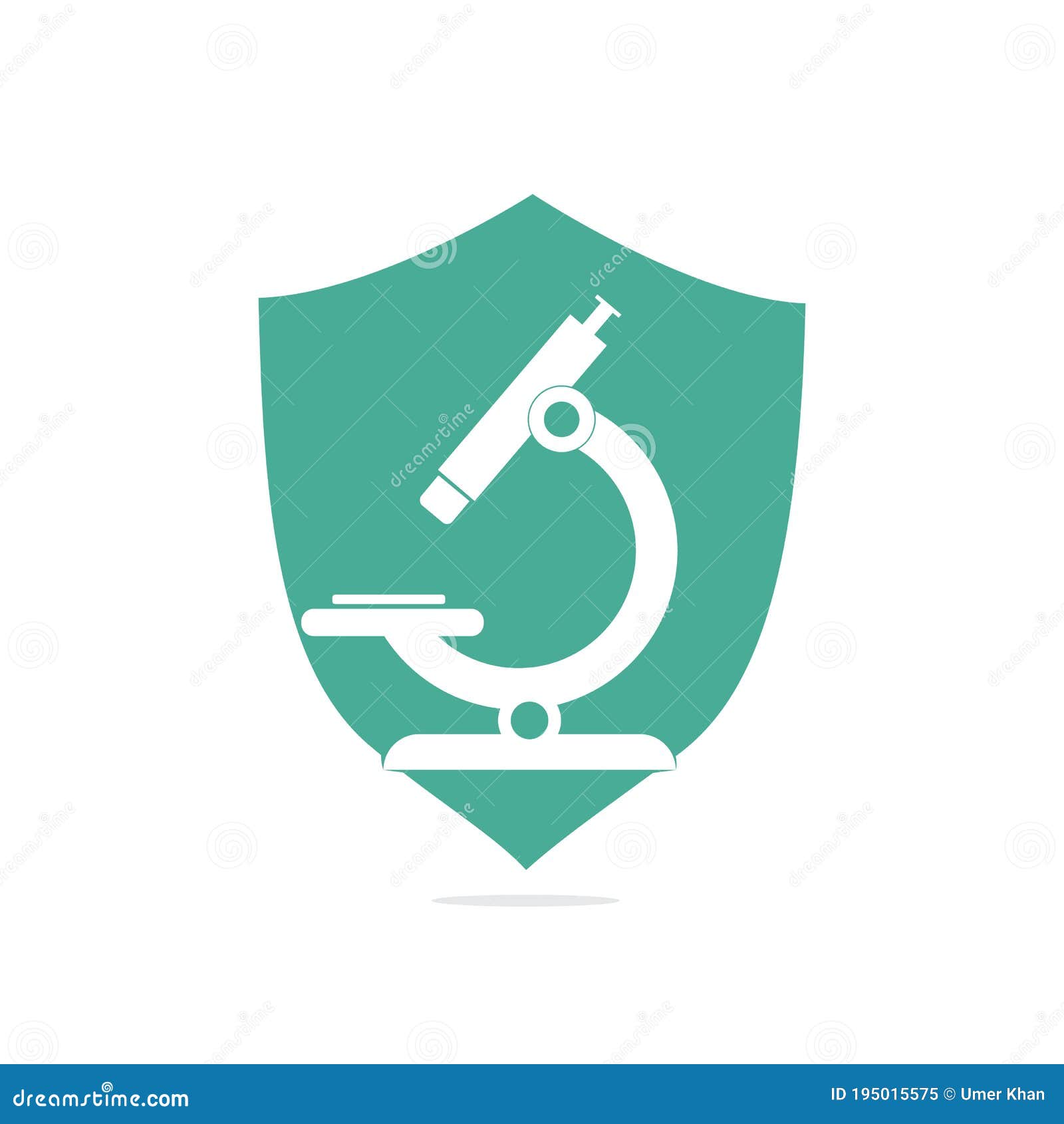 Microscope logo vector. stock vector. Illustration of pharmacy - 195015575