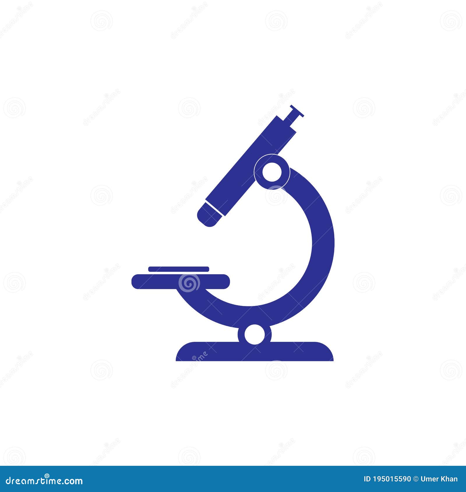 Microscope logo vector. stock vector. Illustration of service - 195015590