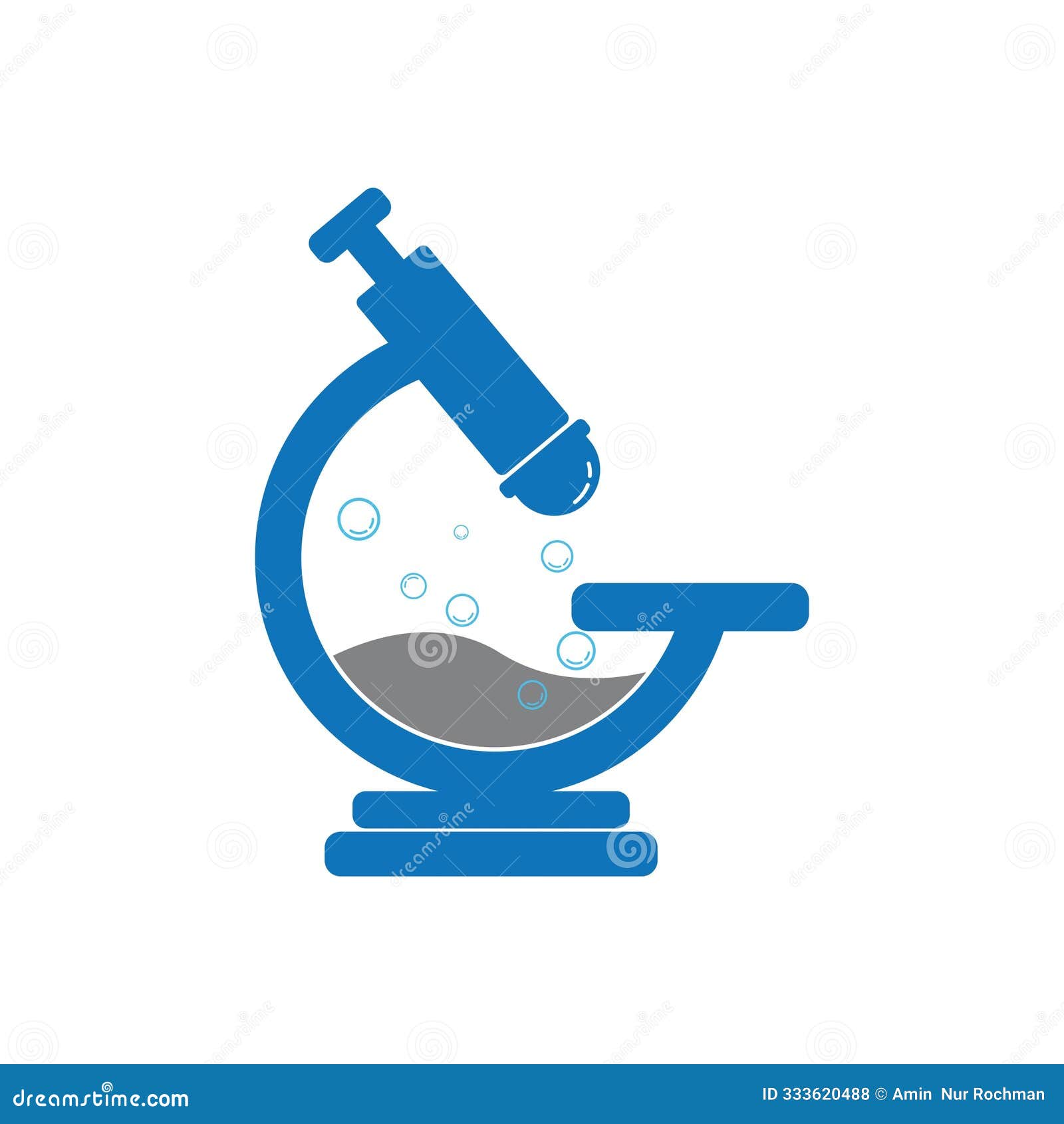 Microscope Logo . Microbiology Logo Vector Stock Photo | CartoonDealer ...