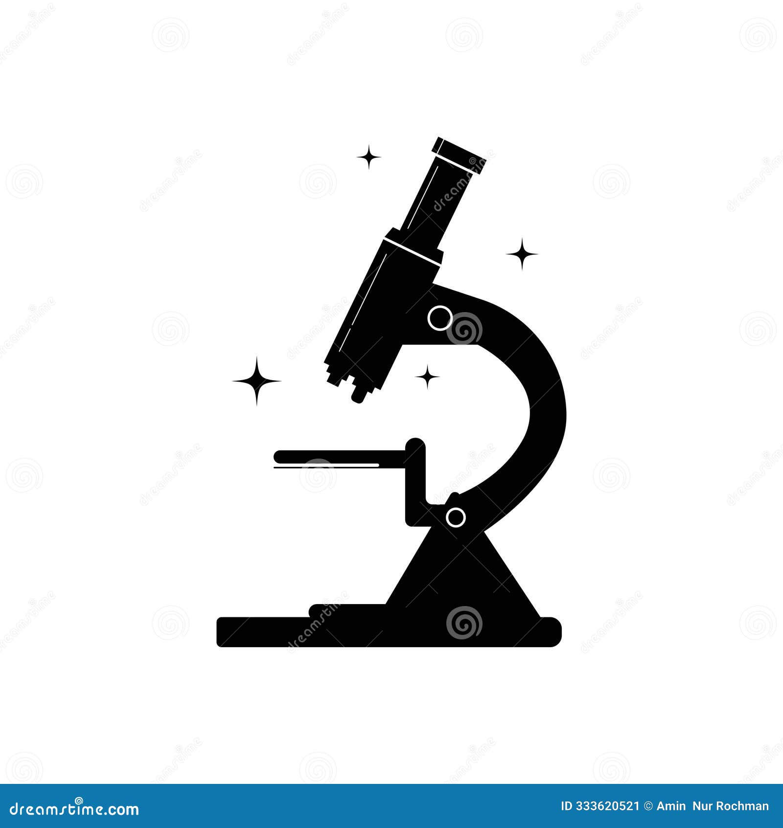 Microscope Logo Vector Icon Design Stock Illustration - Illustration of ...